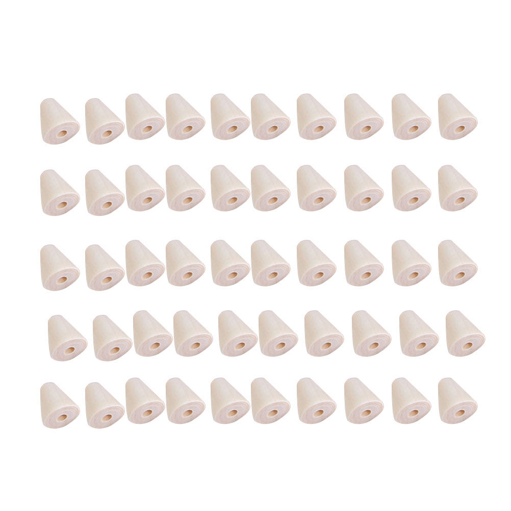 LABSERRON 100pcs Diy Wooden Beads Kit Cone Shape Beads For Jewelry ...
