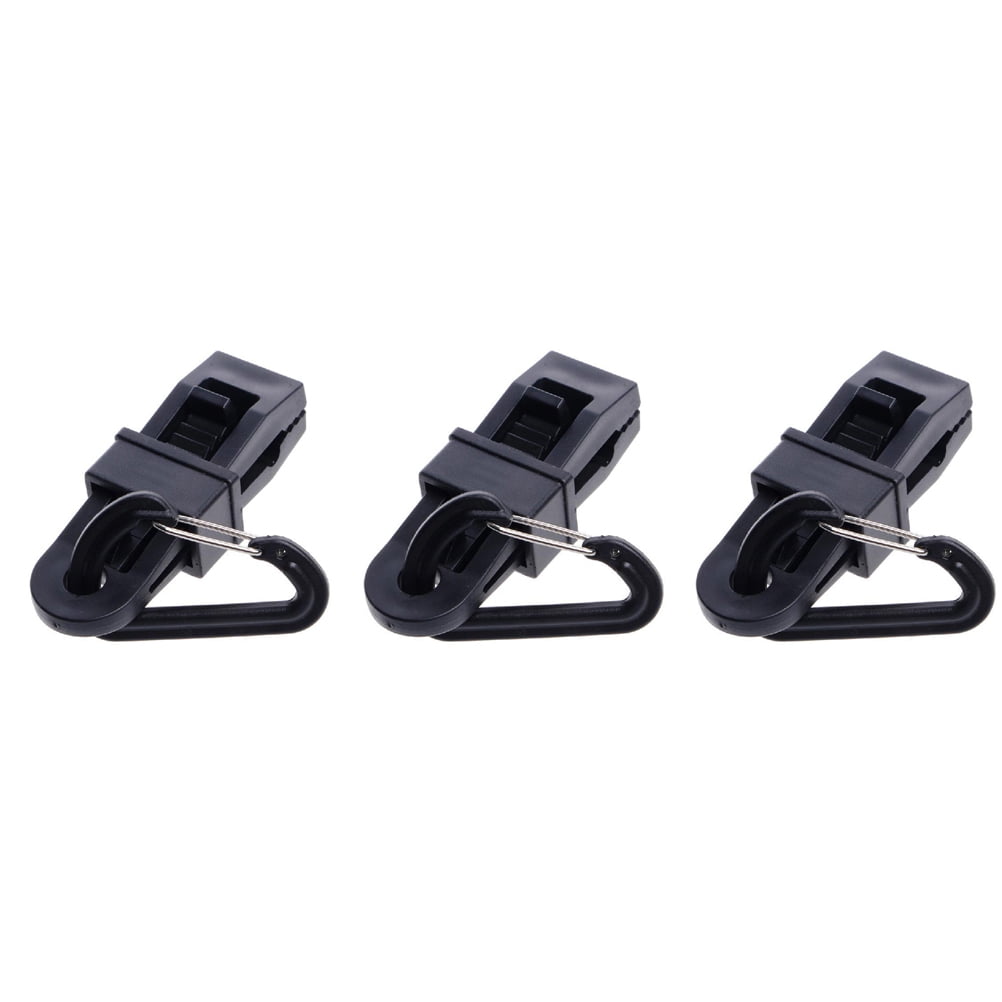 LABSERRON 10Pcs Black Plastic Rope Buckle for Tent Wind Rope Fixing ...