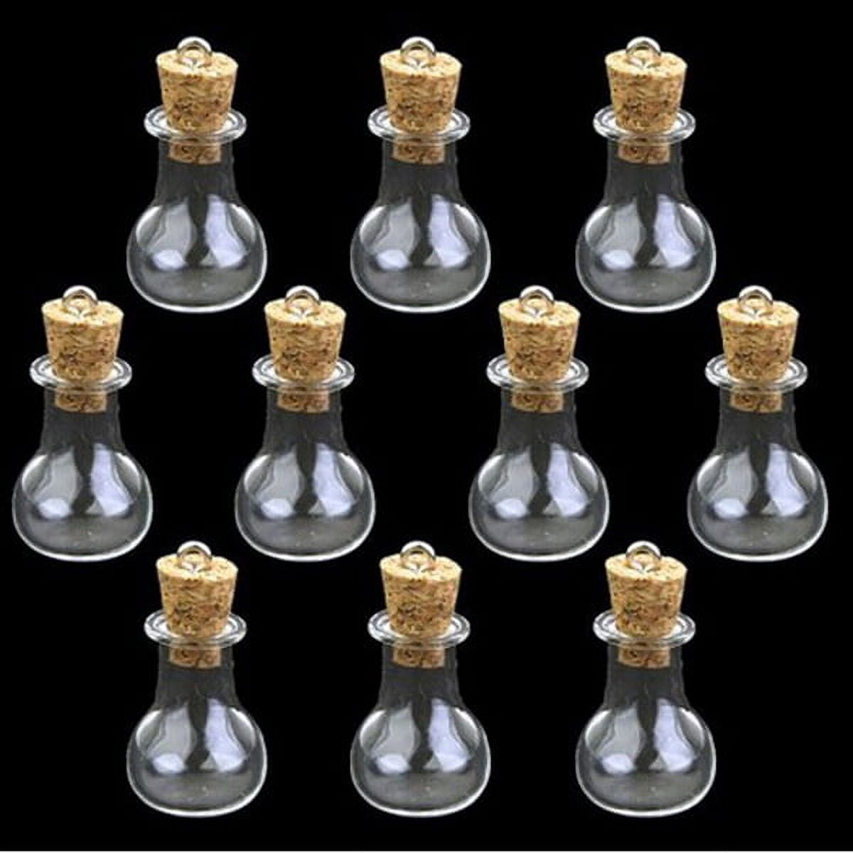 LABSERRON 10Pcs Mini Glass Bottle For Various Styles Or Designs And Diy ...