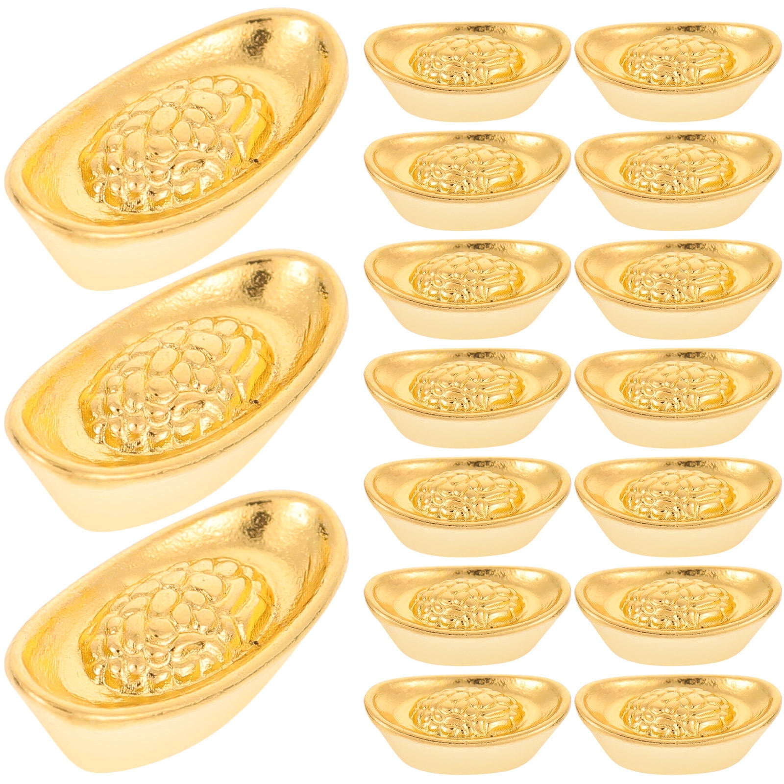 LABSERRON 10Pcs Per Bag 2 Bags Mini Alloy Ingot Realistic Ingots Decor ...