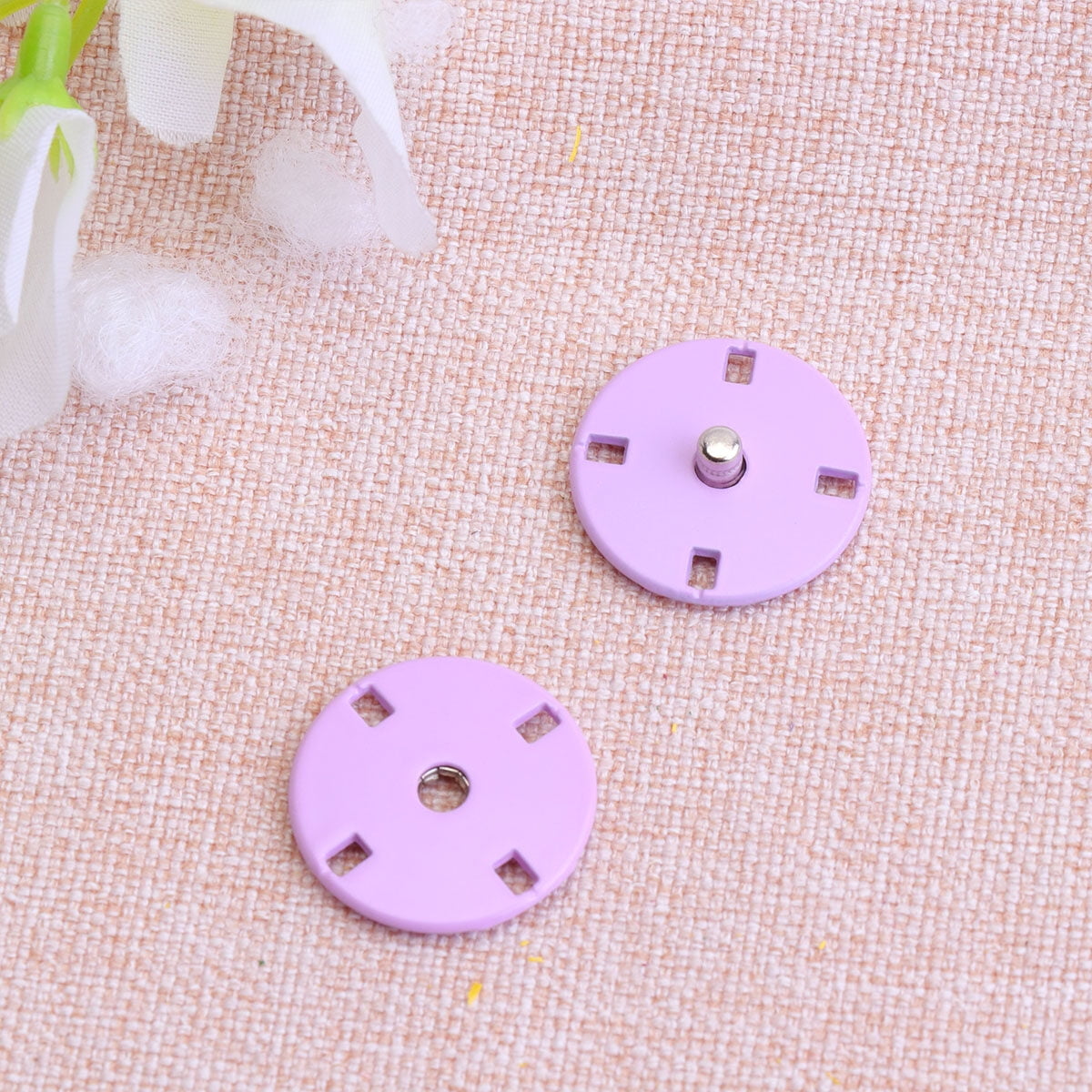 LABSERRON 10Pcs Pink Square Alloy Sew Buttons for Clothes Diy Projects ...