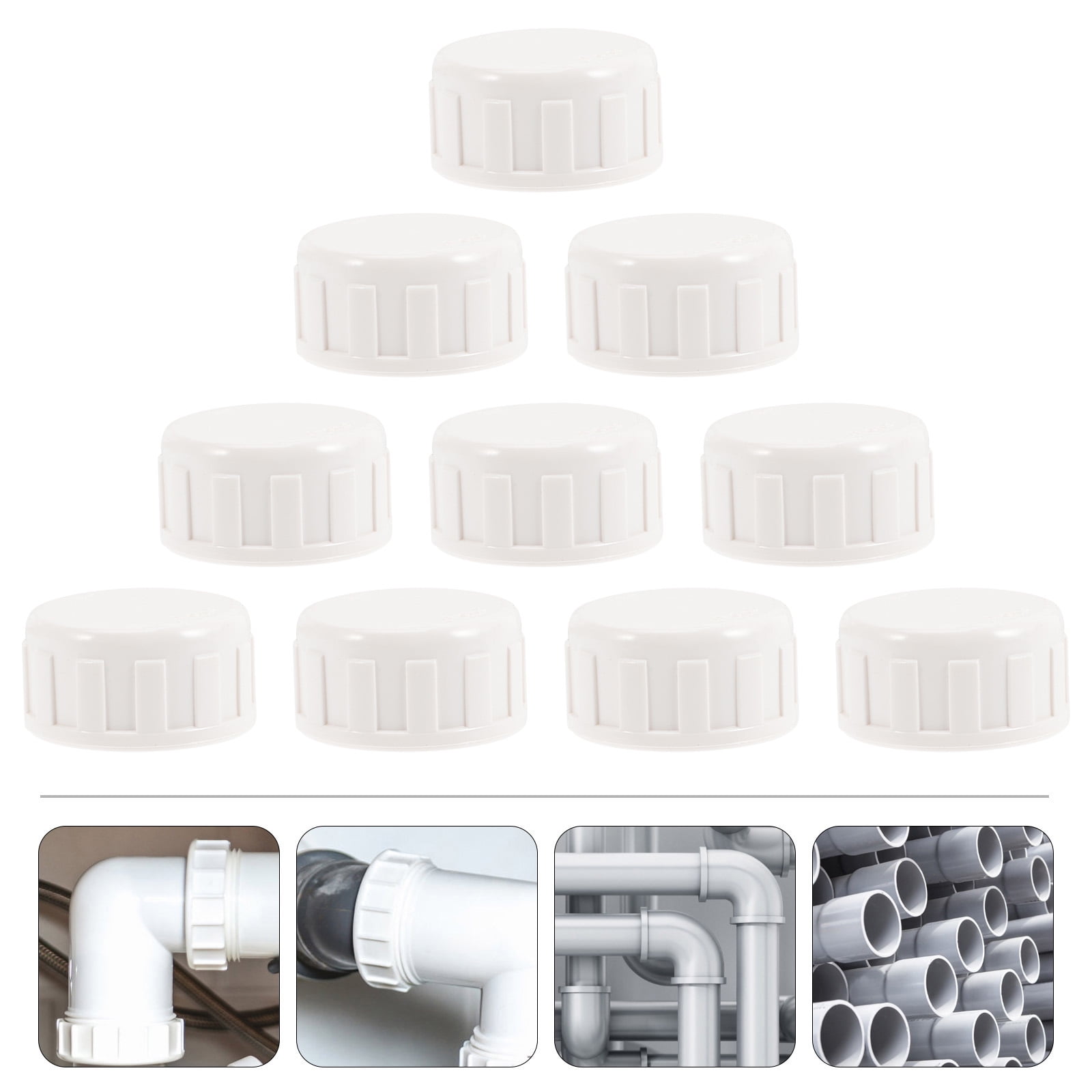 LABSERRON 10Pcs Pvc Pipe Adapter Connectors for Cold Water System Use ...