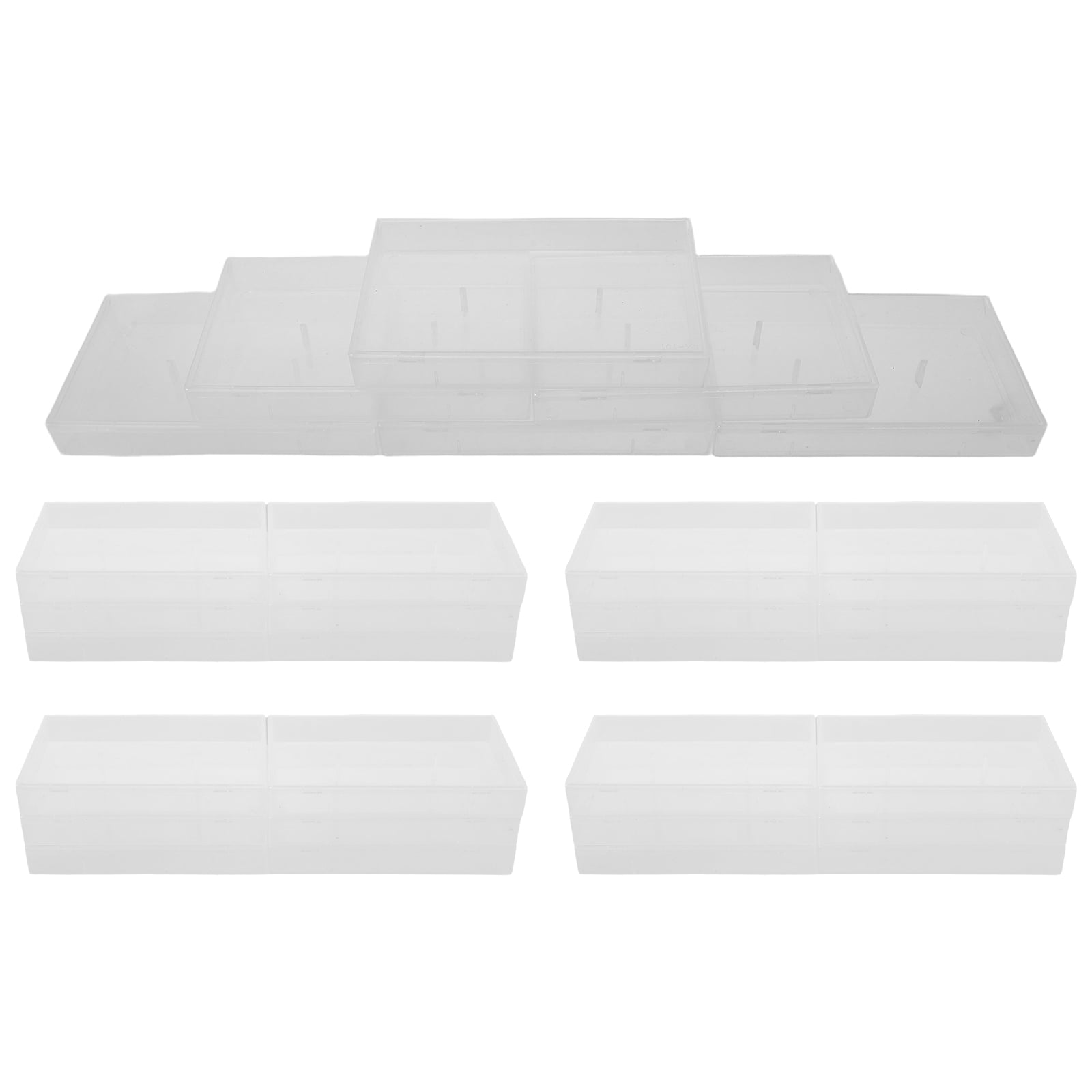 LABSERRON 10Pcs Rectangular Cassette Tape Case For Small Items Storage ...