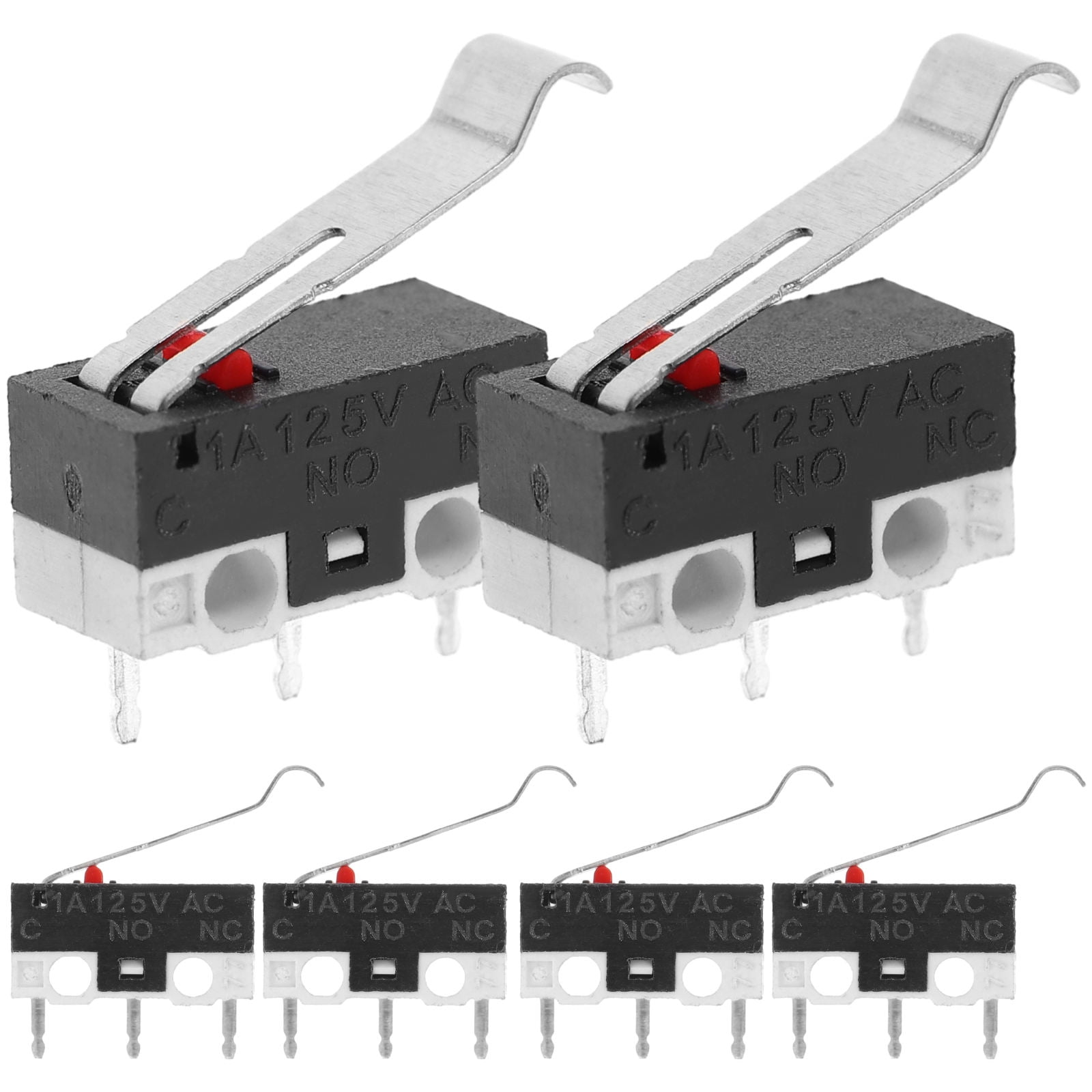 LABSERRON 10Set Micro On Off Plastic Rectangular Lever Spdt Micro Switch for Electrical ...
