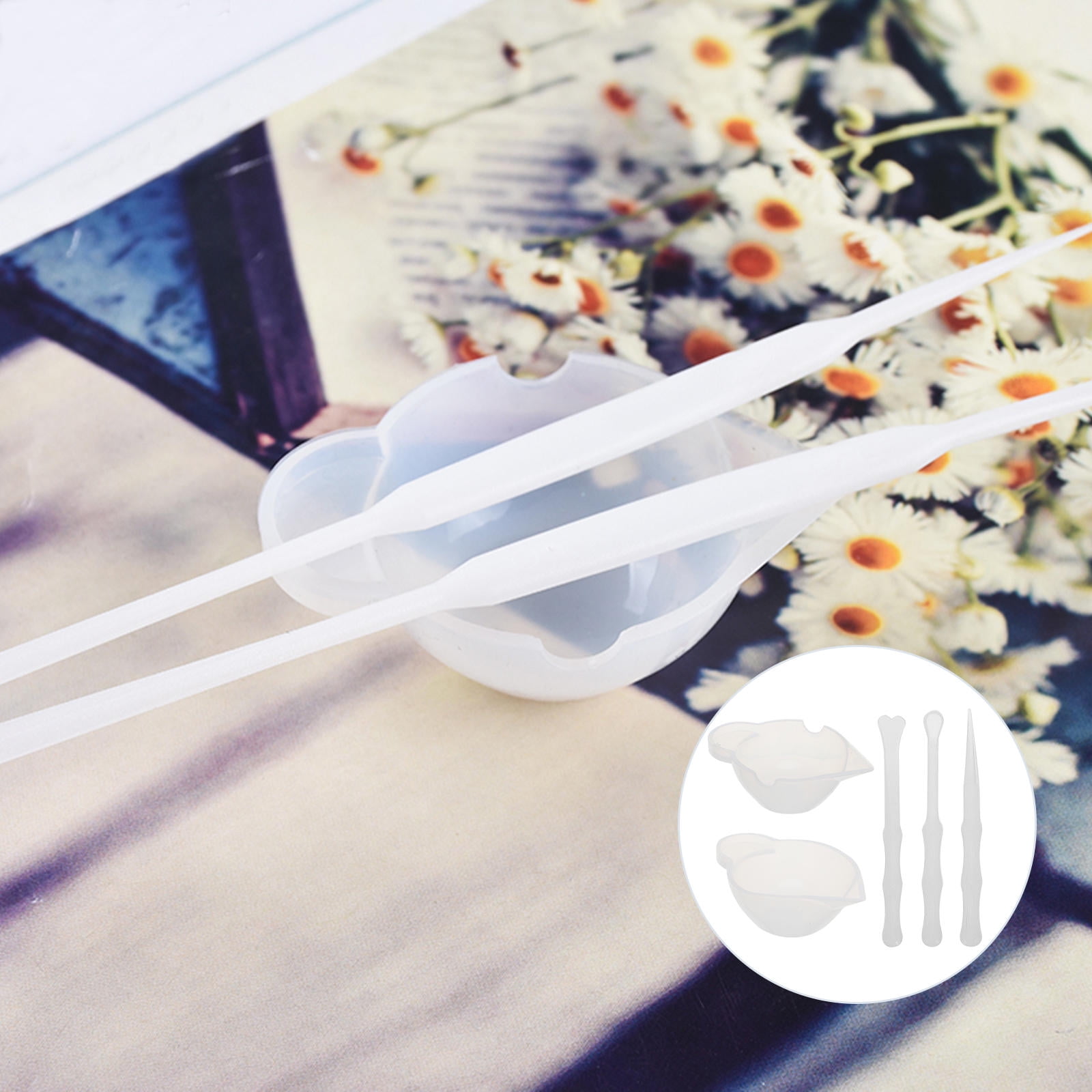 LABSERRON 11Pcs Reusable Stir Sticks Epoxy Mixing Tools Kit White ...