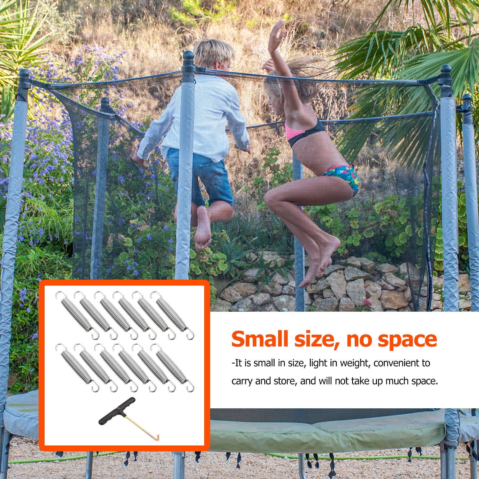 LABSERRON 12 x Springs Seismic Performance Trampoline Spring Steel for ...