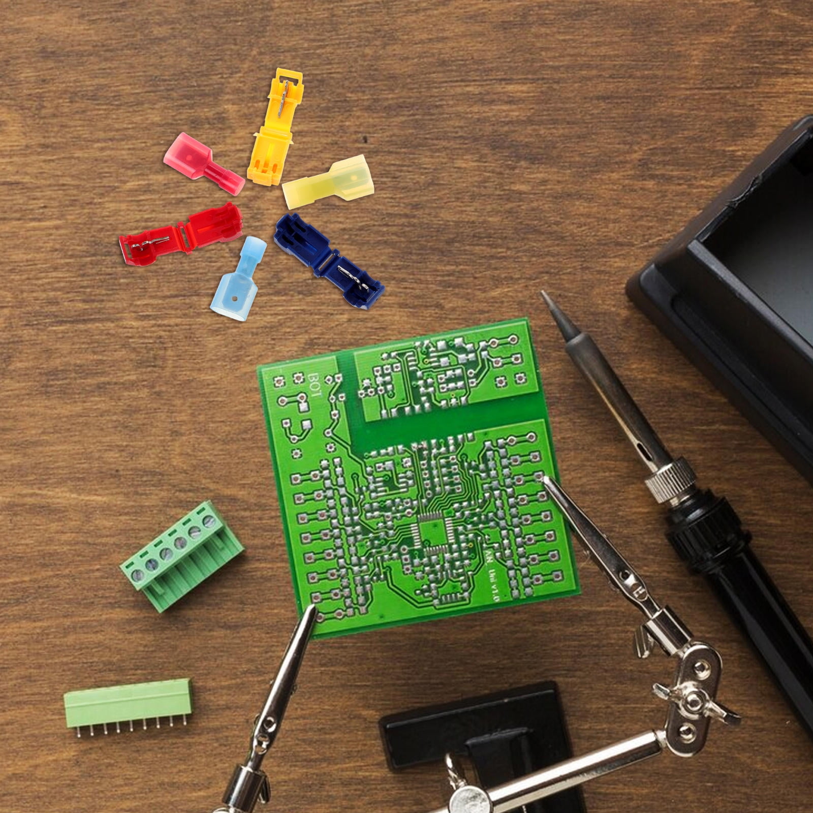 LABSERRON 120Pcs Electrical Connectors Kit T Shaped Plastic Wire Splice ...