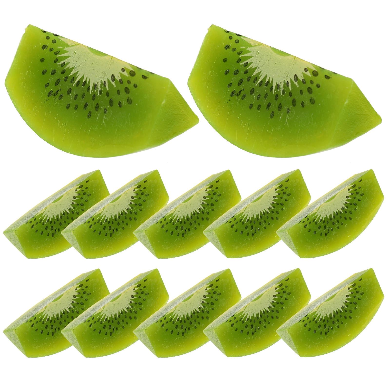 LABSERRON Kiwifruit Slice Model Pvc Home Users Fruit Shop Display 12Pcs ...