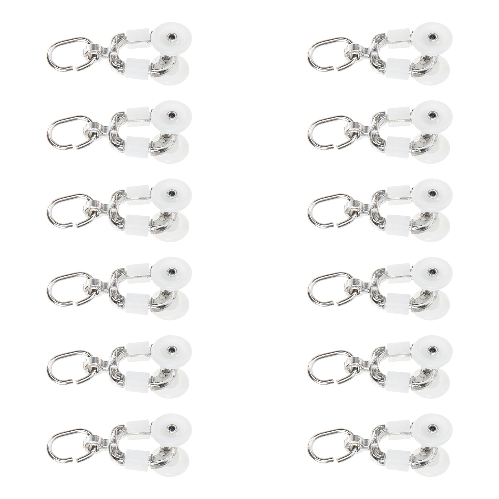 LABSERRON 12Pcs Curtain Track Wheels for Homeowners Multi Color Silent ...