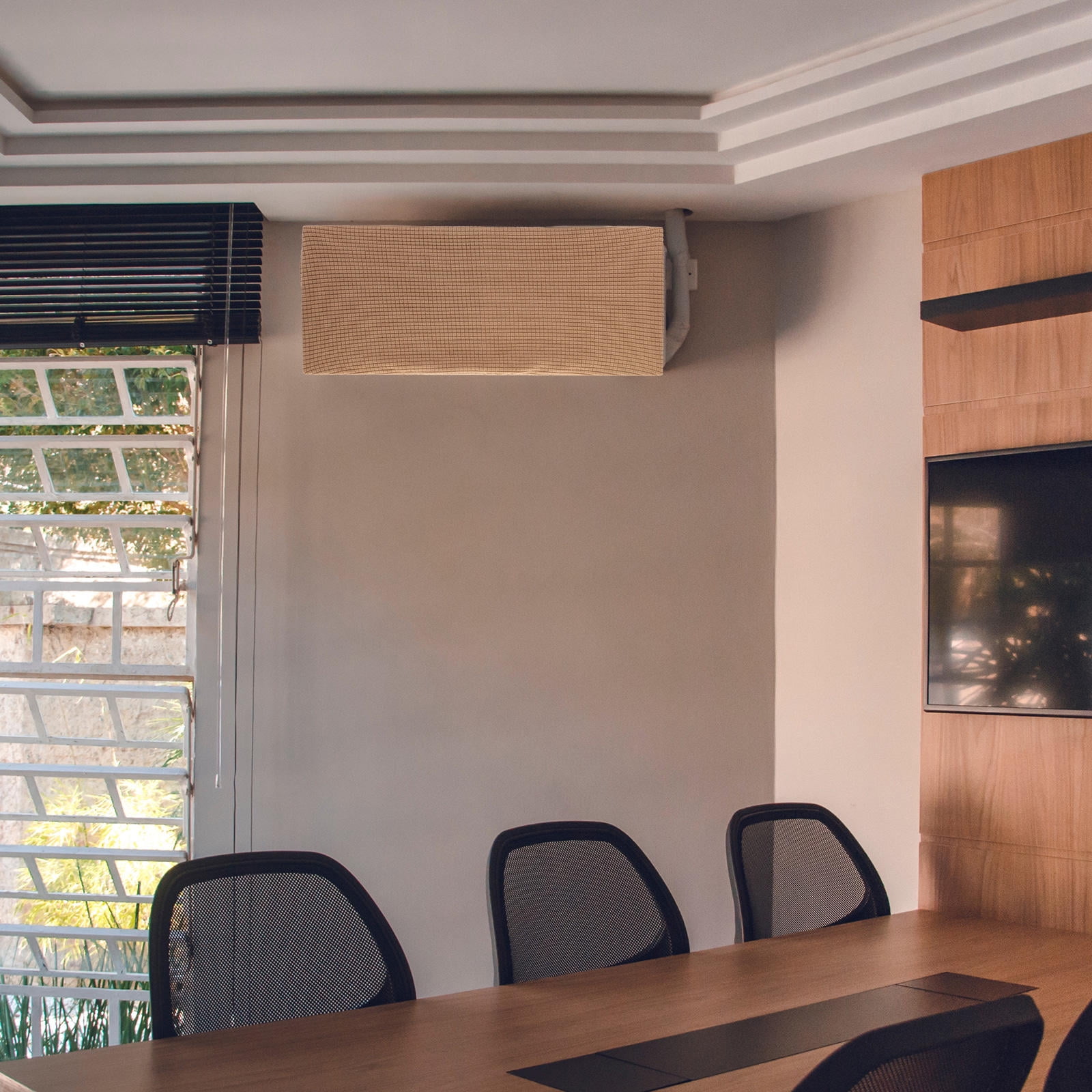 LABSERRON 1PC Inside Air Conditioner Cover 92x20cm Spandex for ...