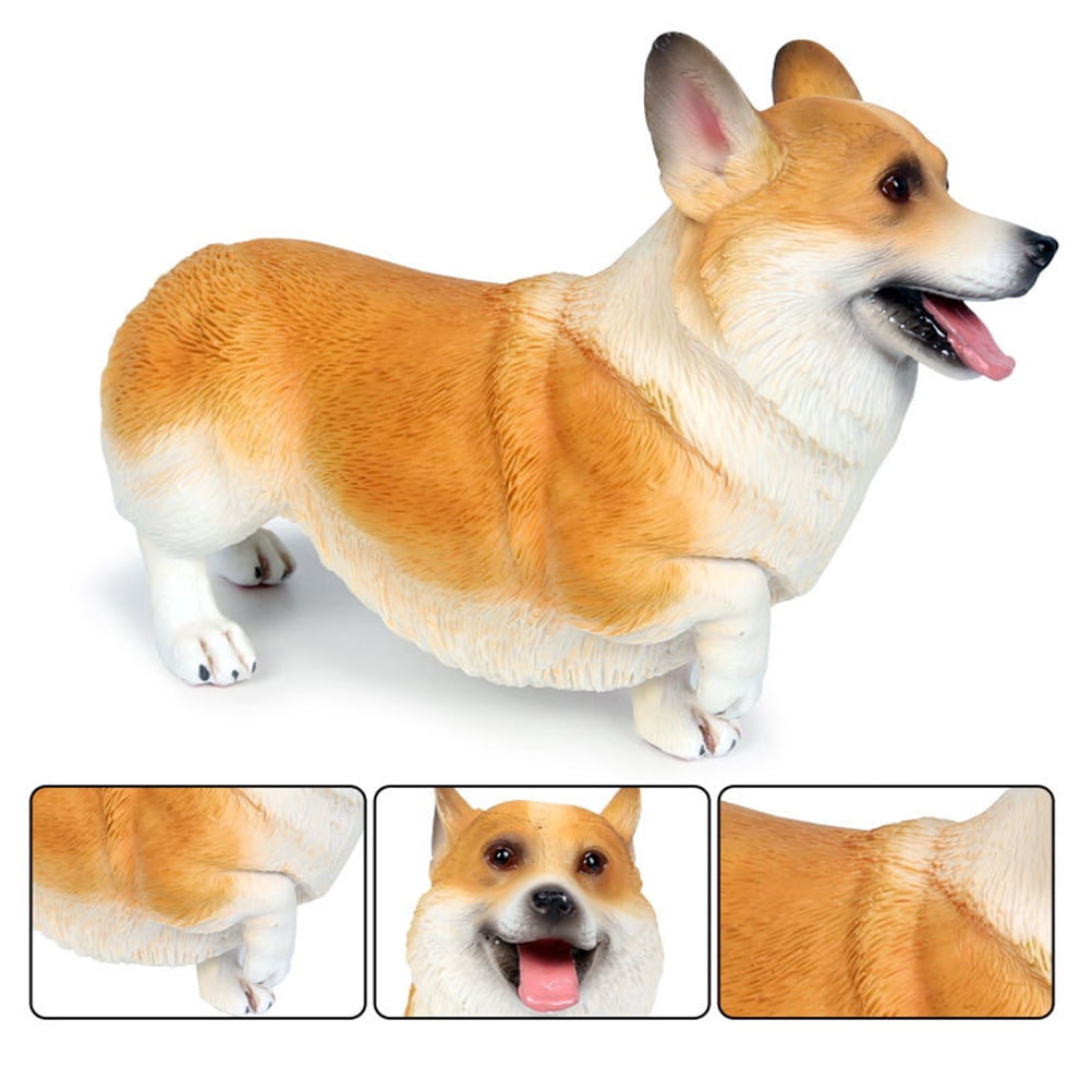 LABSERRON 1PC Welsh Corgi Model Toy Simulation Animal Ornaments Dog ...