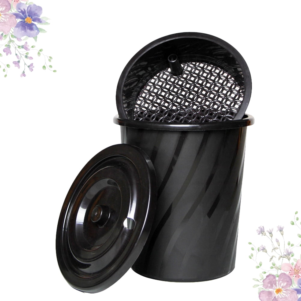 LABSERRON 1Pack Cylindrical Plastic Tea Dross Bucket for Storage and ...