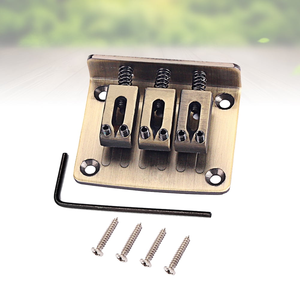 LABSERRON 1Pack Die-cast Construction Fixed Hardtail Guitar Bridge for ...