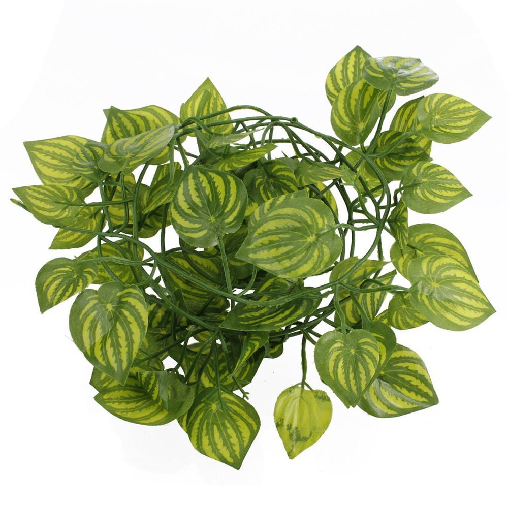 LABSERRON 1Pack Faux Greenery Vine Artificial Watermelon Leaves Style ...