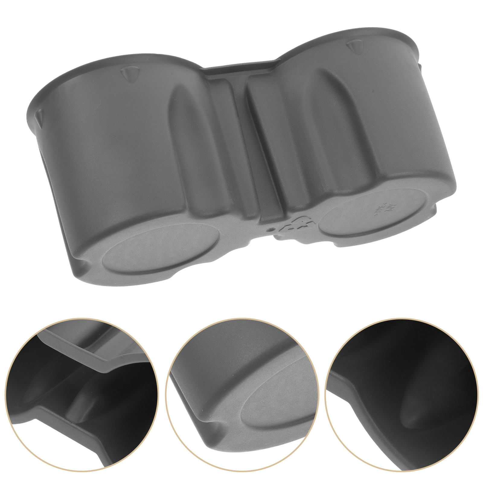LABSERRON 1Pack Grey Plastic Abs Cup Holder Insert Non Slip Base ...