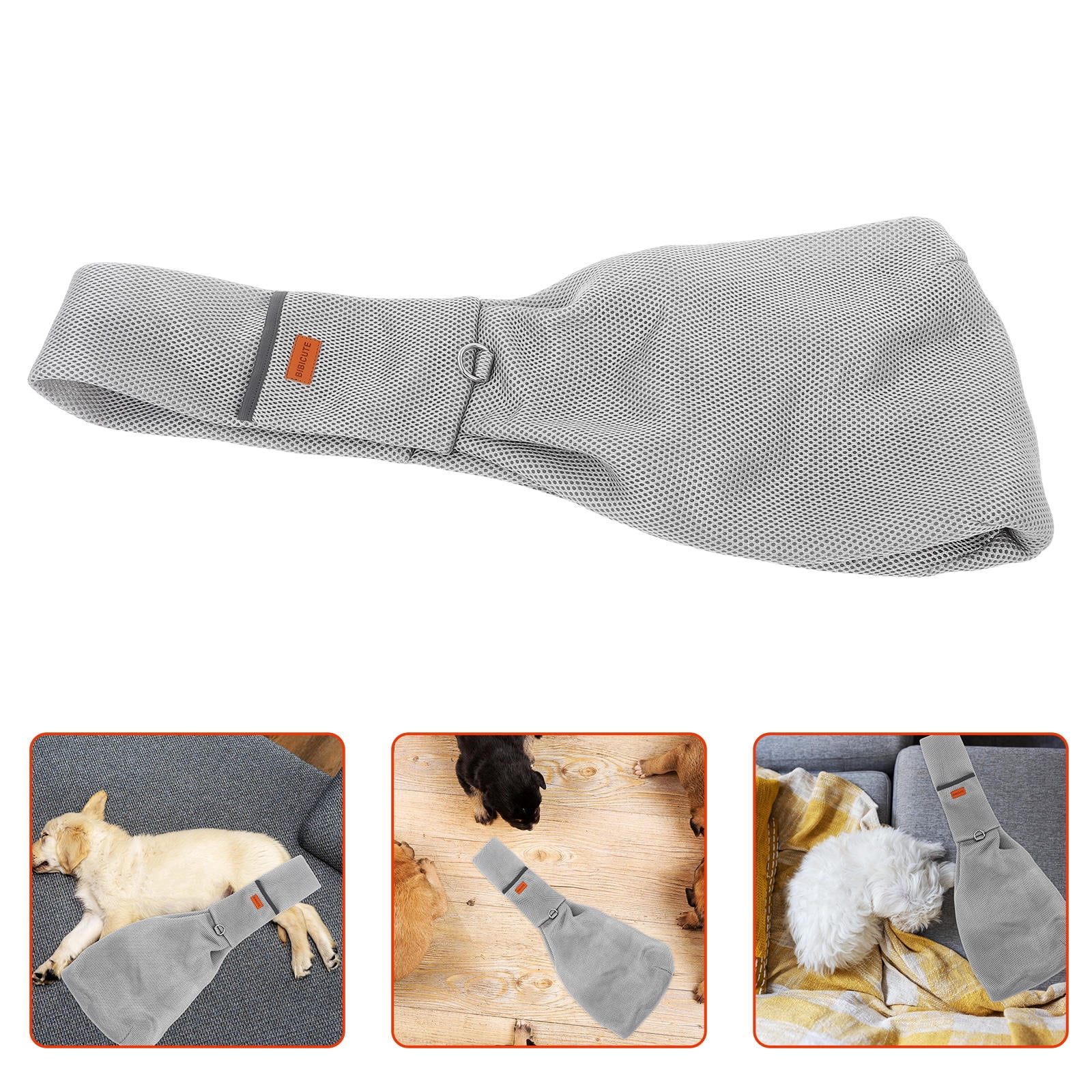 LABSERRON 1Pack Grey Polyester Backpack Dog Carrier for Small Dogs and ...