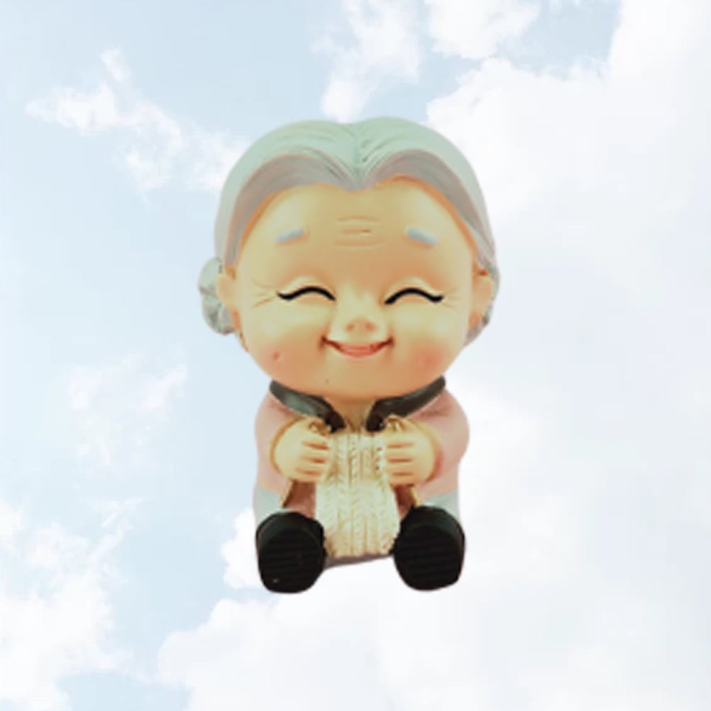 LABSERRON 1Pack Multi-Colored Resin Grandma Figurines for Birthday ...