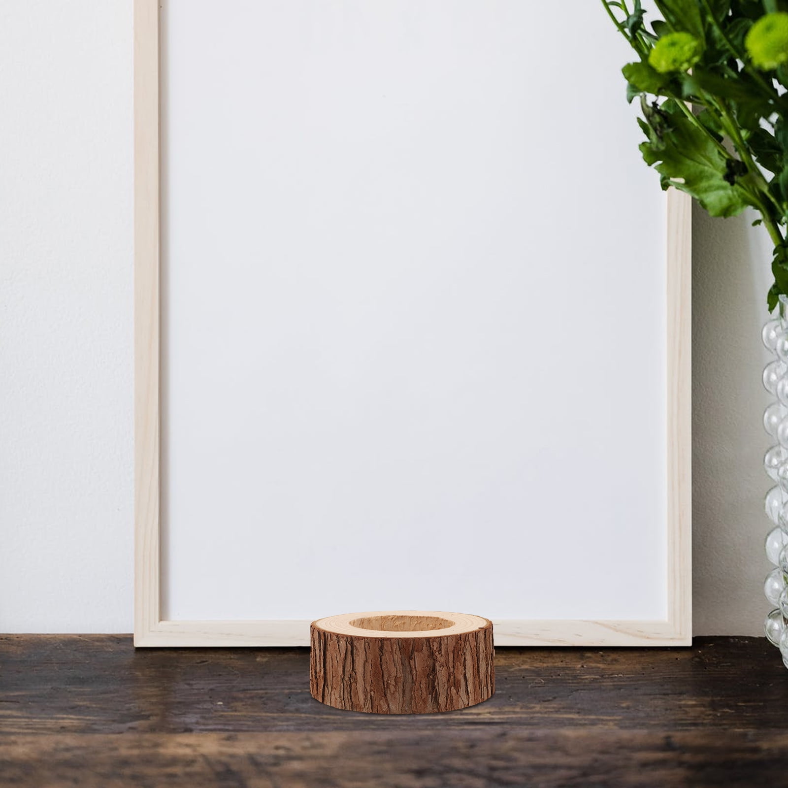 LABSERRON 1Pack Music Box Base Round Coffee 12.50X12.50X4.50CM Wood ...