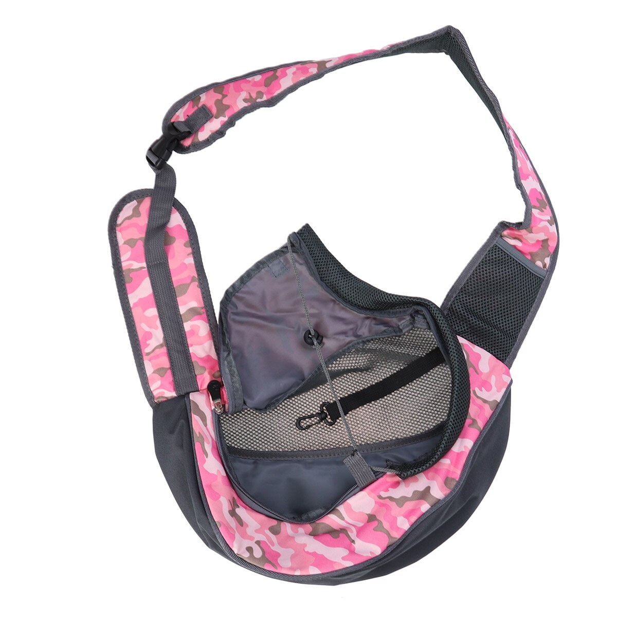 LABSERRON 1Pack Pink Cloth Sling Bag for Small Dogs and Cats Travel ...