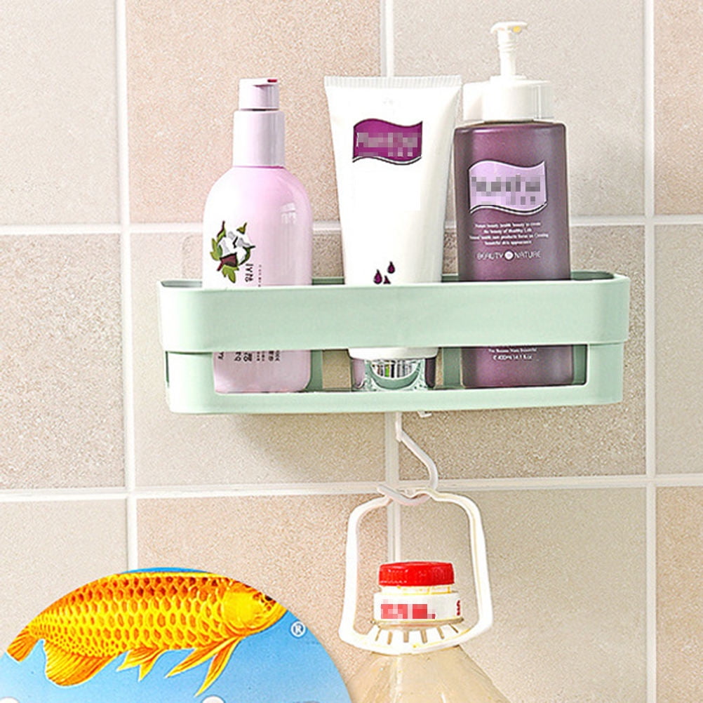 LABSERRON 1Pack Pink Storage Rack Adhesive Wall Mounted No Drilling for ...