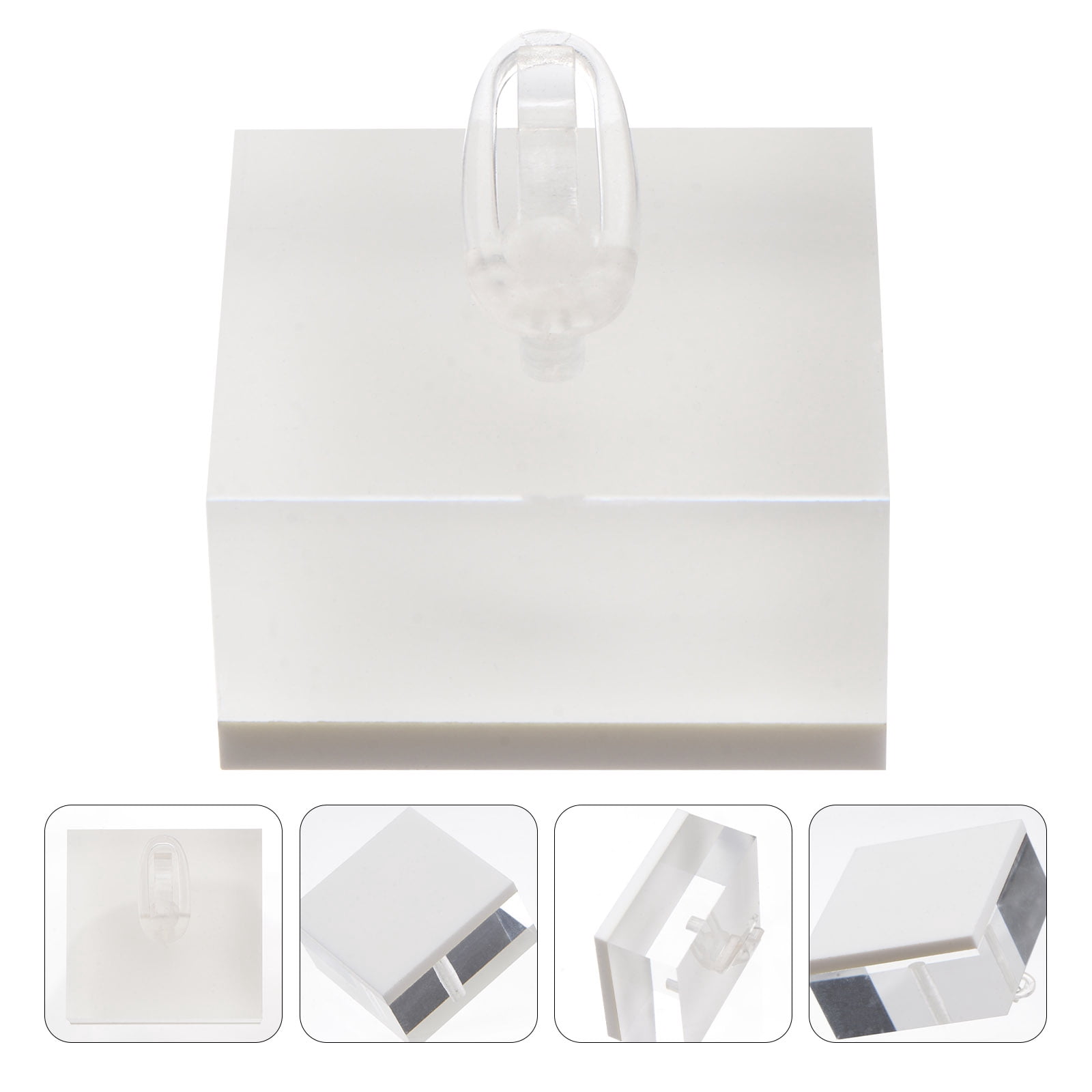 LABSERRON 1Pack Ring Storage Rack Jewelry Organizer Clear Acrylic 3.5x1 ...