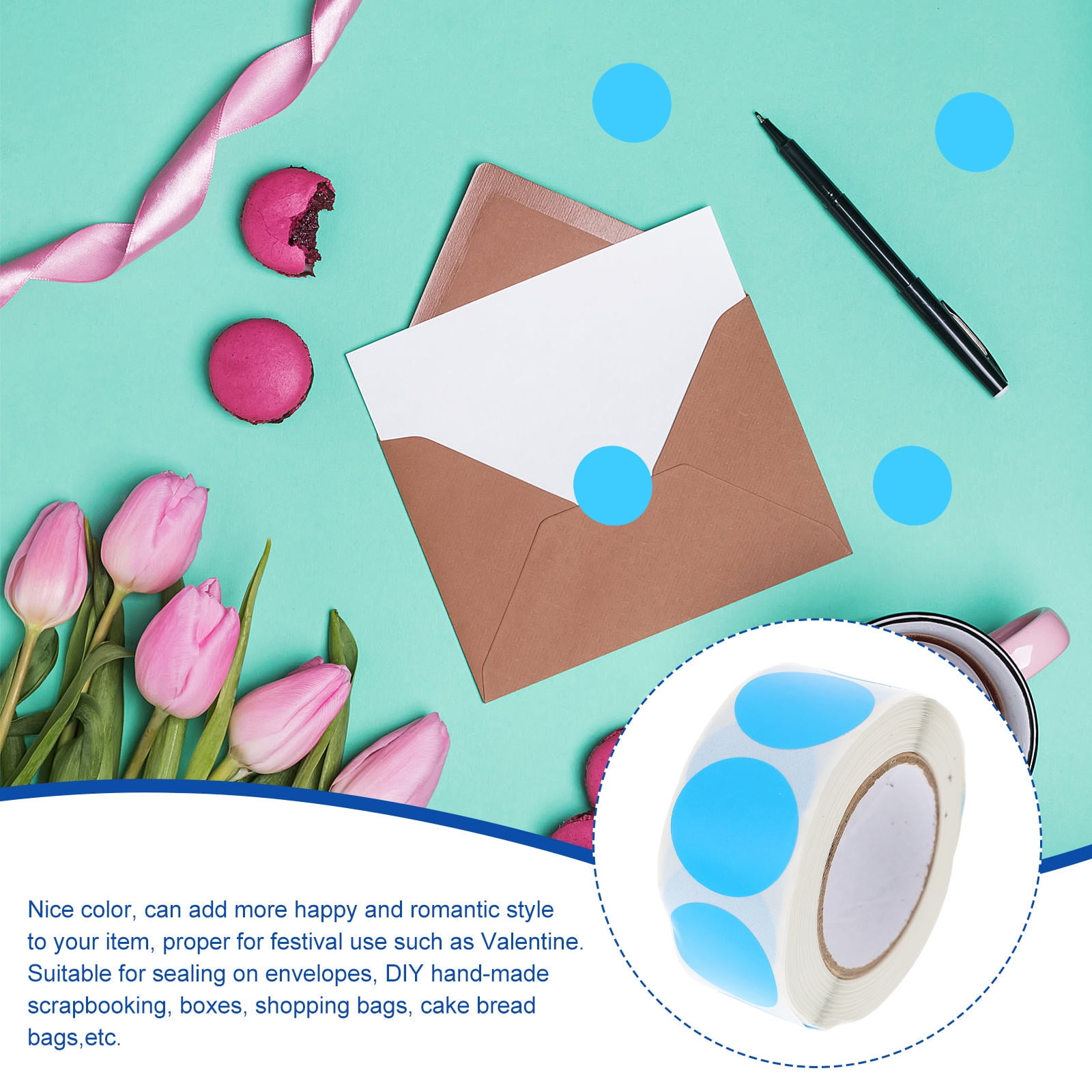 LABSERRON 1Pack Self-Adhesive Round Colored Dots Labels Ideal for ...