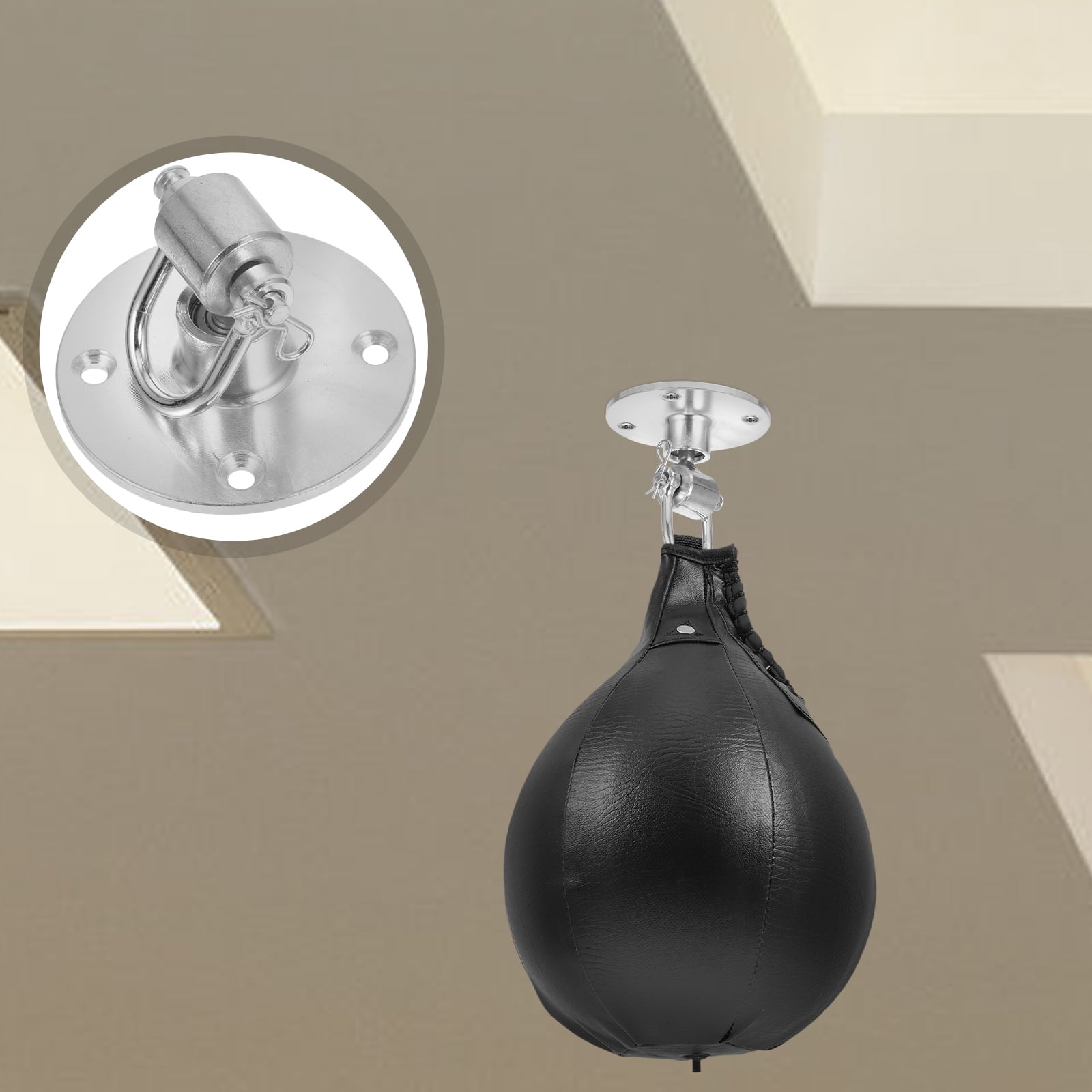 LABSERRON 1Pack Silver Speed Bag Swivel Iron for Home Gym Boxing ...