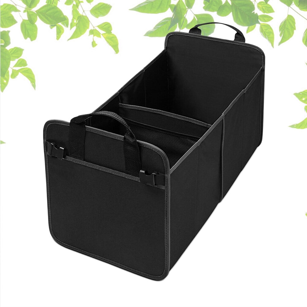 LABSERRON 1Pack Trunk Organizer Black Rectangular Multi Compartments ...