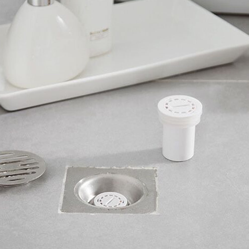 LABSERRON 1Pack White Plastic Floor Drain Cover for Bathroom Shower 4 ...