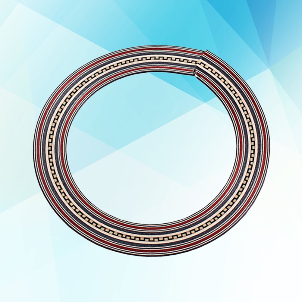 LABSERRON 1Pcs Decorative Inlay Strip As Shown Circular Wood Rosette ...