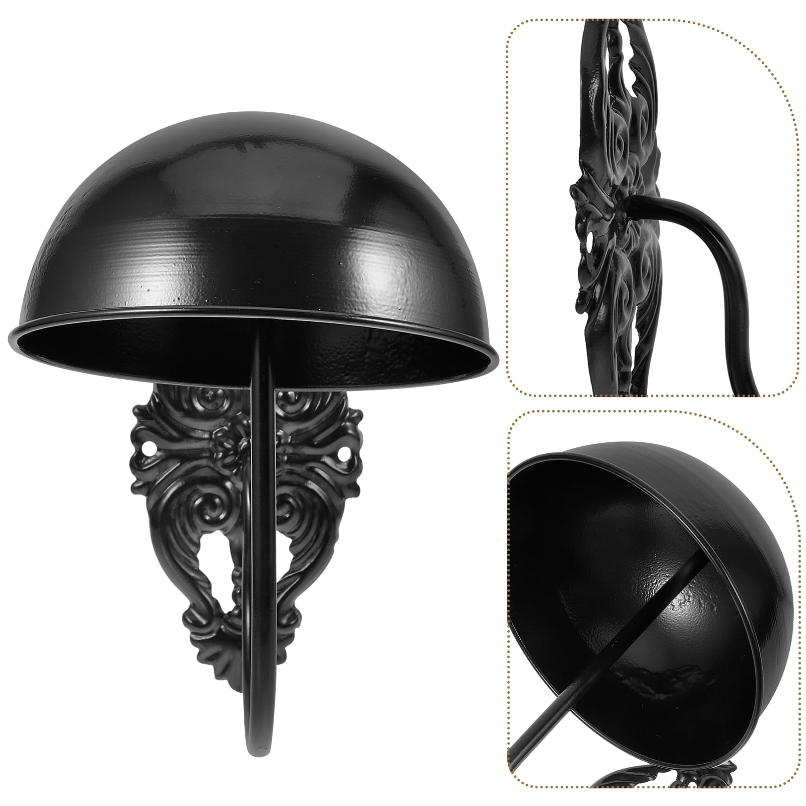 LABSERRON 1Pcs Hat Racks Wall Mount 23.0x23.0x6.4in Black Metal Square ...