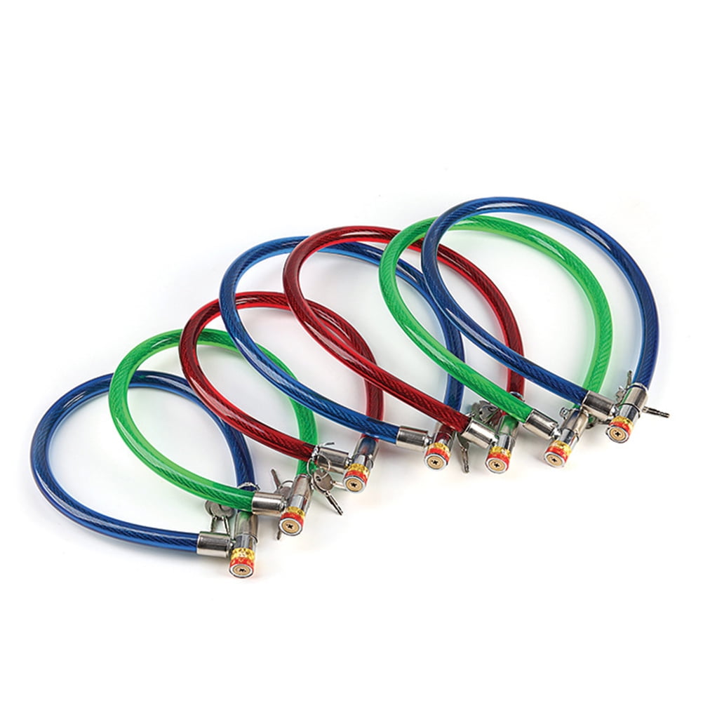 LABSERRON 1Pcs Heavy Duty Cable Lock Braided Steel Wire with Plastic ...