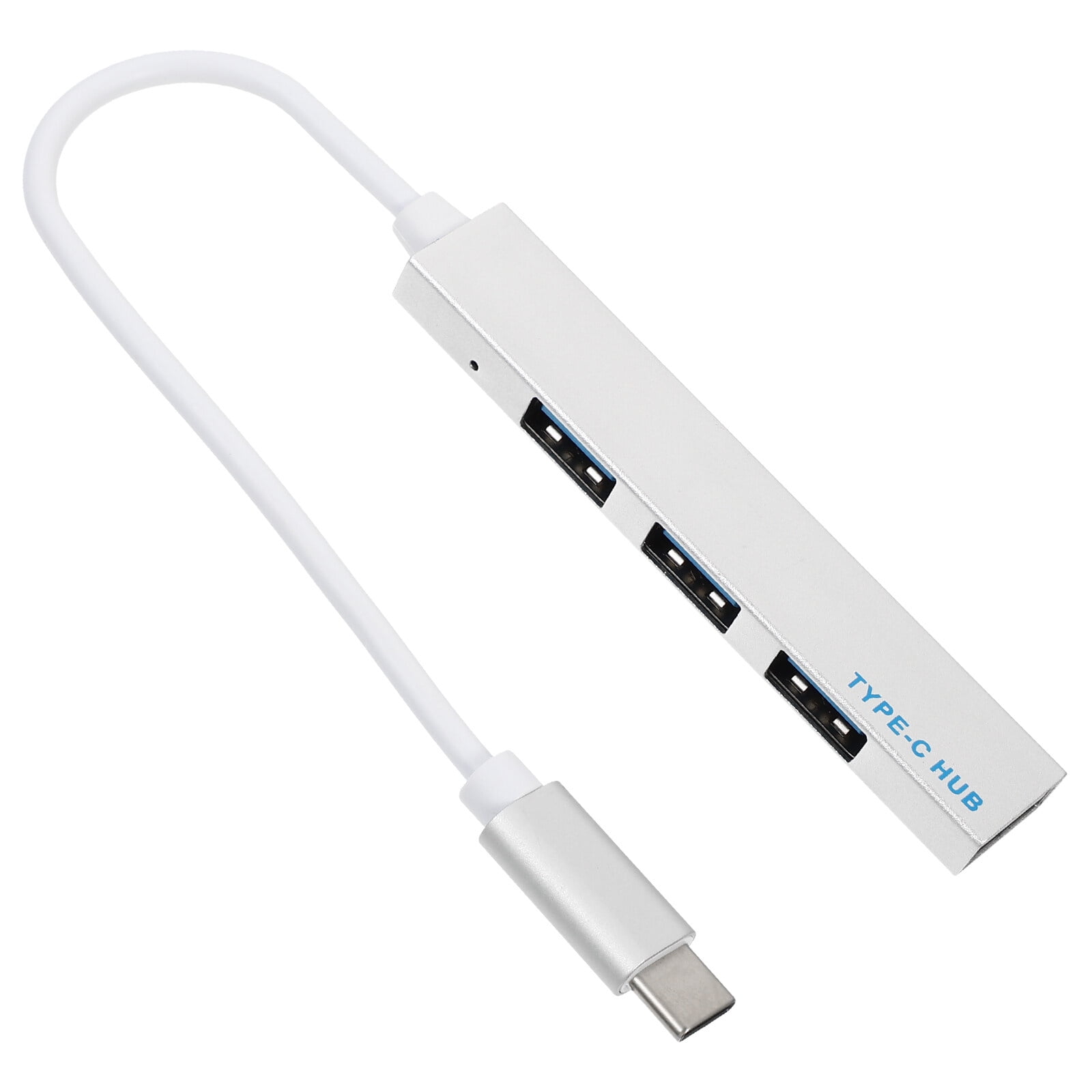 LABSERRON 1Pcs Long Shaped Silver USB Hub with 25x0.6in Size for ...
