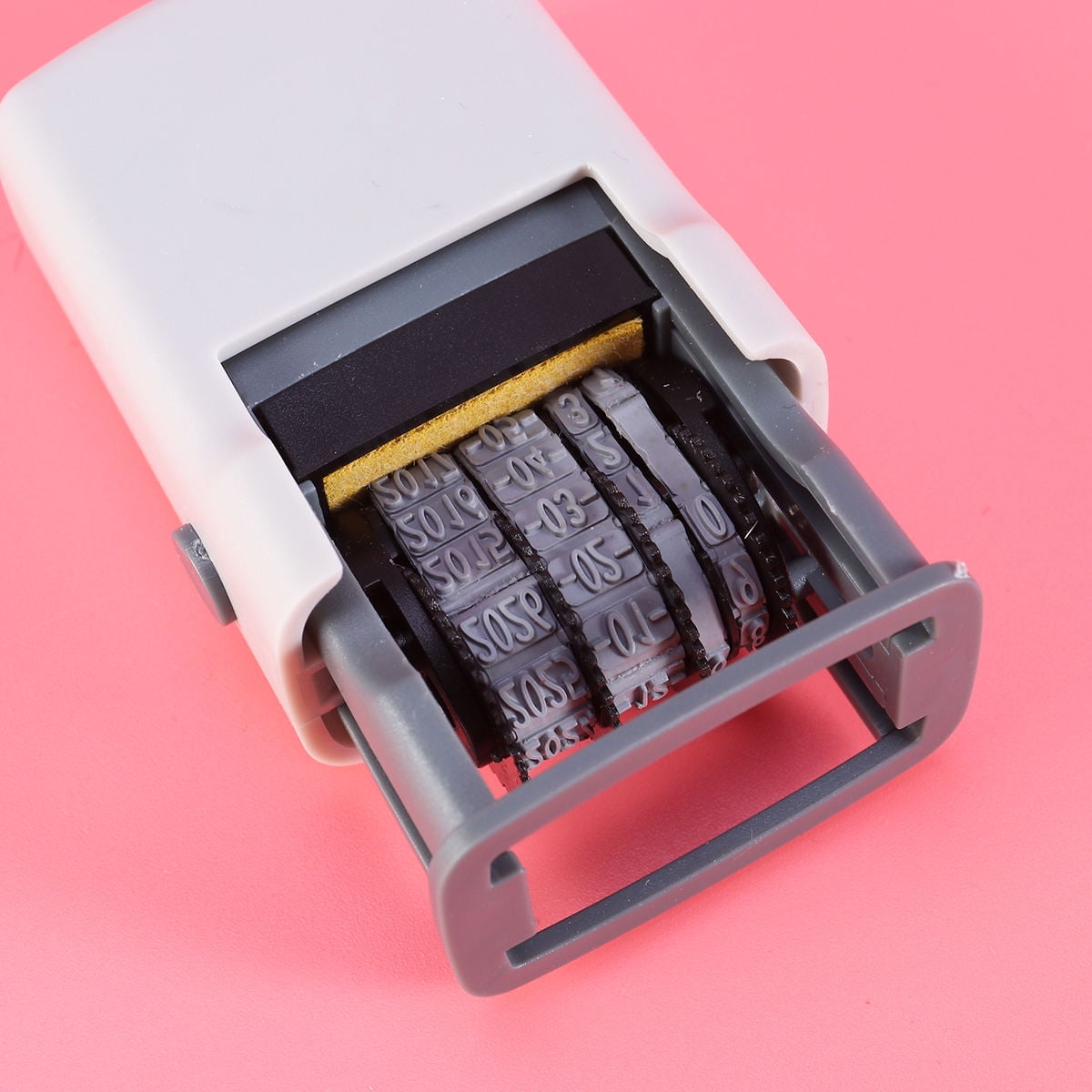 LABSERRON 1Pcs Multi Color Metal Rectangular Self Inking Seal Stamp For ...