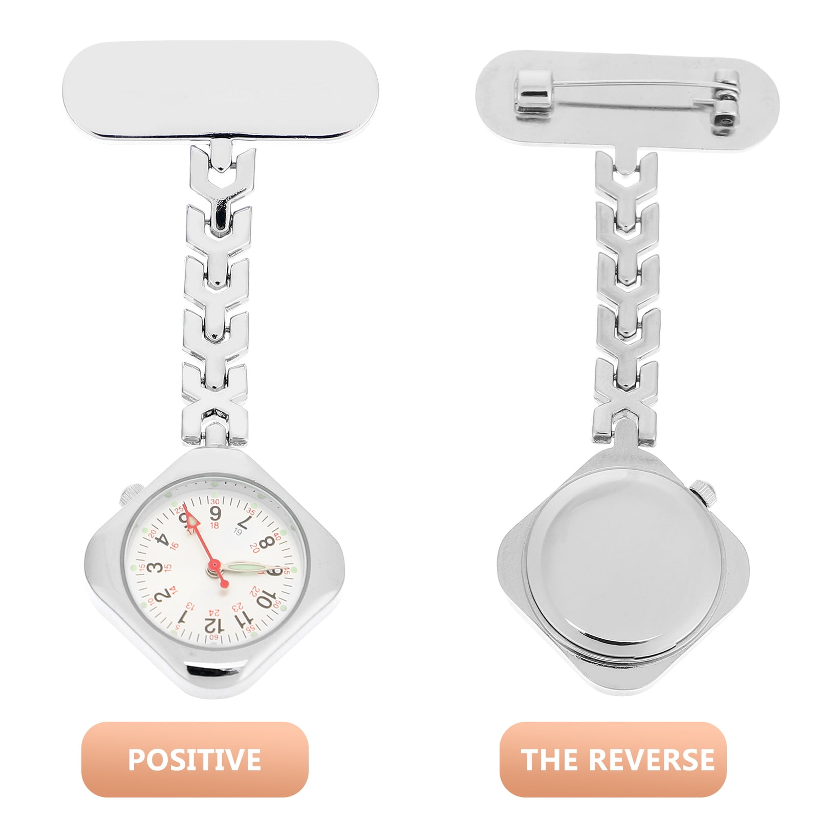 LABSERRON 1Pcs Nurse Pocket Watch in Silver for Professional Work and ...