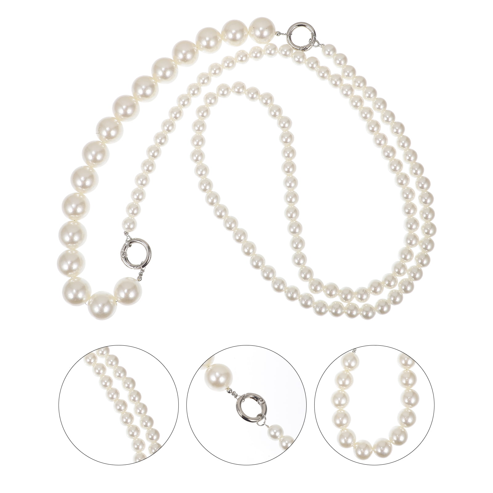 LABSERRON 1Pcs Pearl Mobile Phone Pendant in White Color for Easy ...