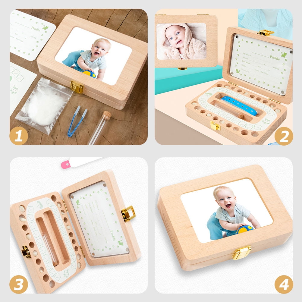 LABSERRON 1Set Childrens Tooth Storage Box for Boys and Girls 5.89X4 ...