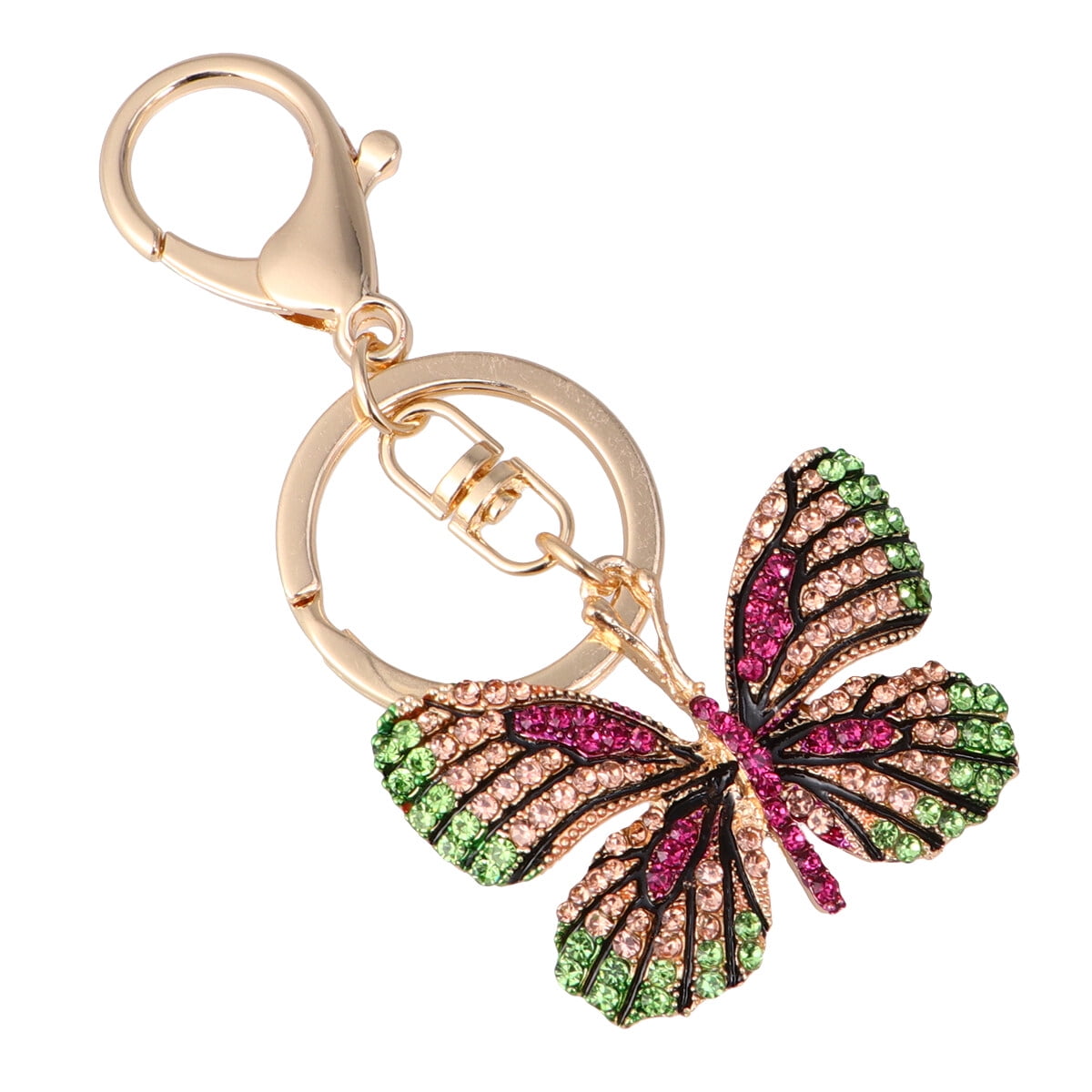 LABSERRON 1Set Cute Keyrings with Rhinestone Charm Pendant for Kids and ...