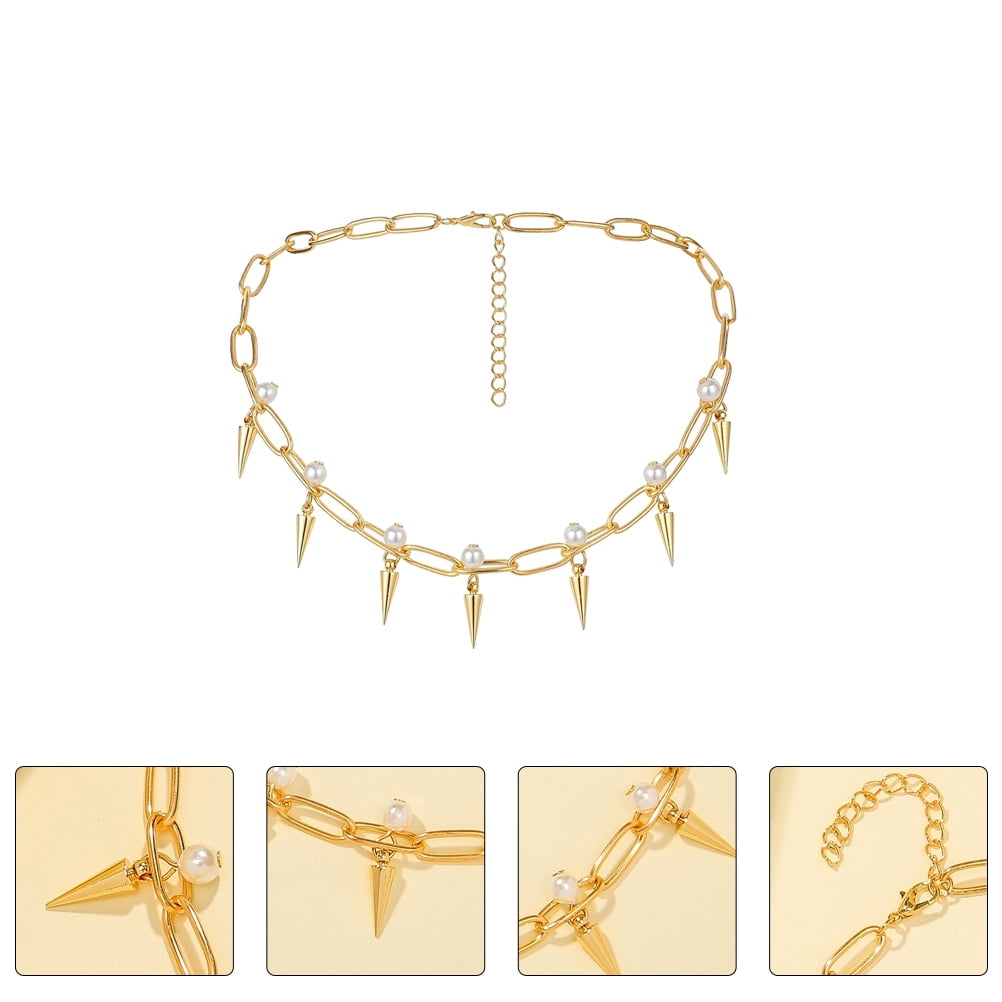 LABSERRON 1Set Golden Tapered Necklace for Women Bendable and Durable ...