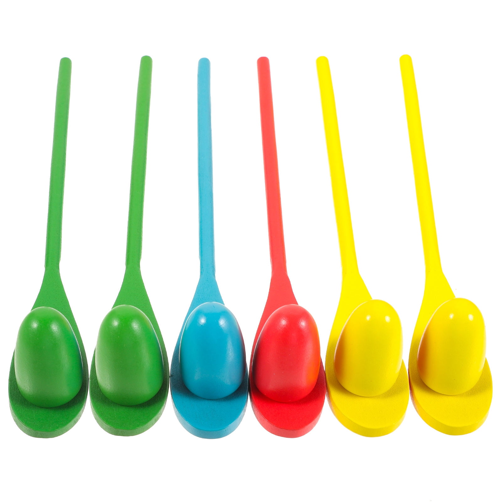 LABSERRON 1Set Interactive Children Colored Wooden Spoons and Balls for ...