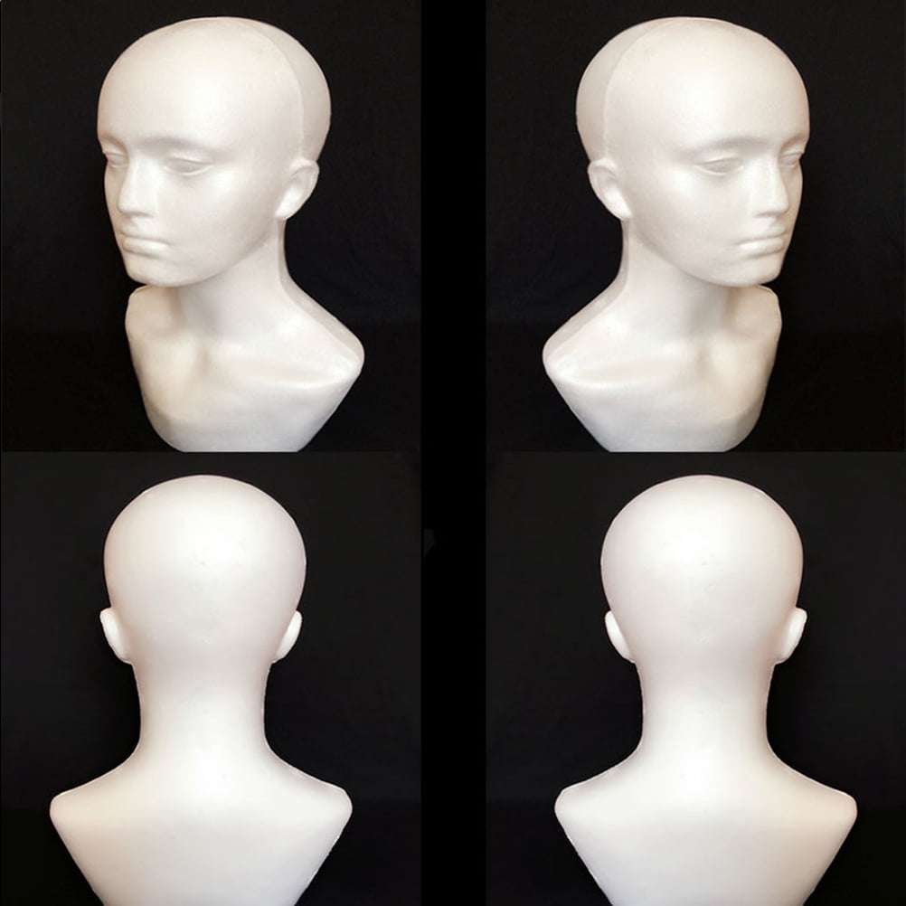 LABSERRON 1Set Mannequin Heads for Wigs and Hat Form with Male Face ...