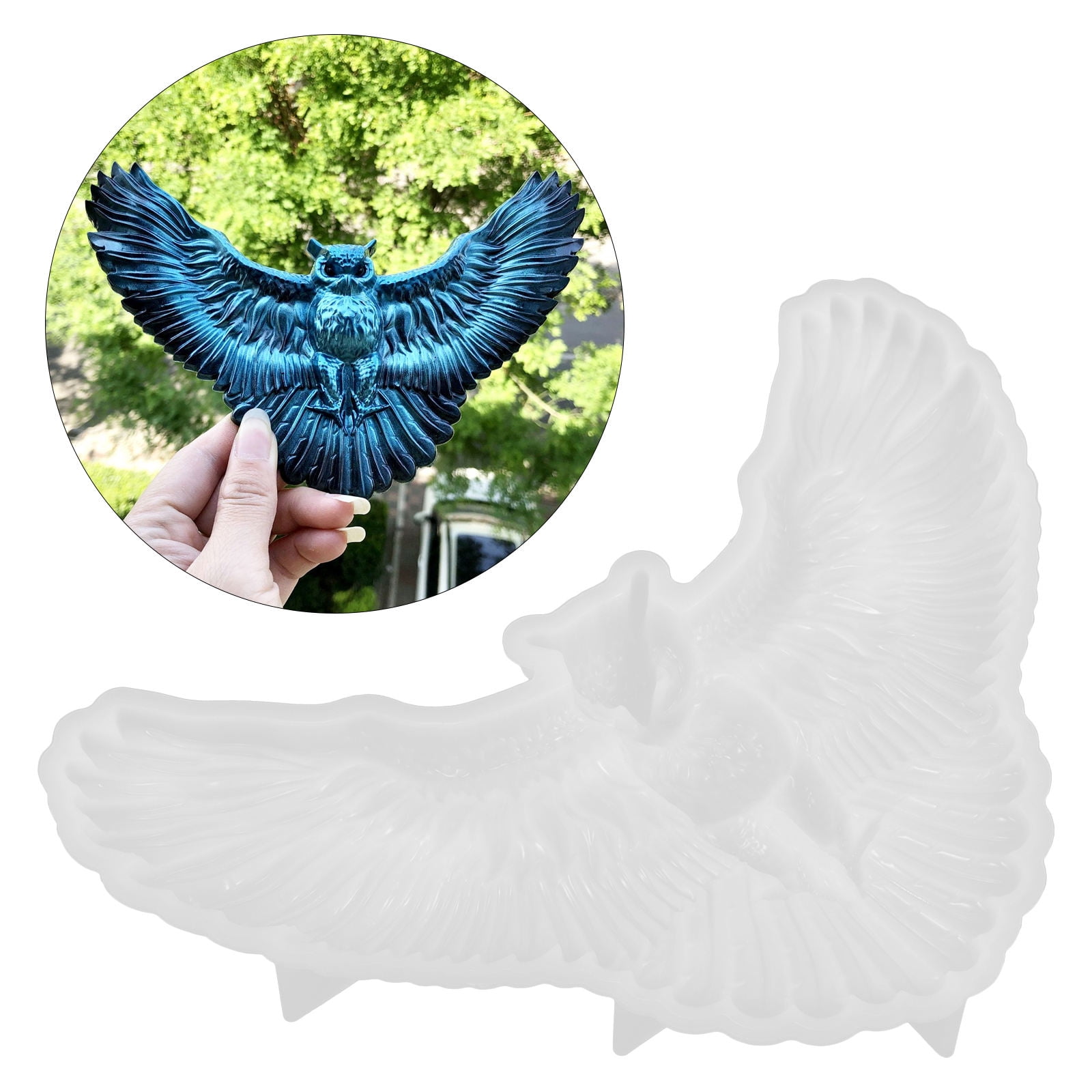 LABSERRON 1Set Owl Shaped Mold Decorative Owl Molds for Resin Casting ...