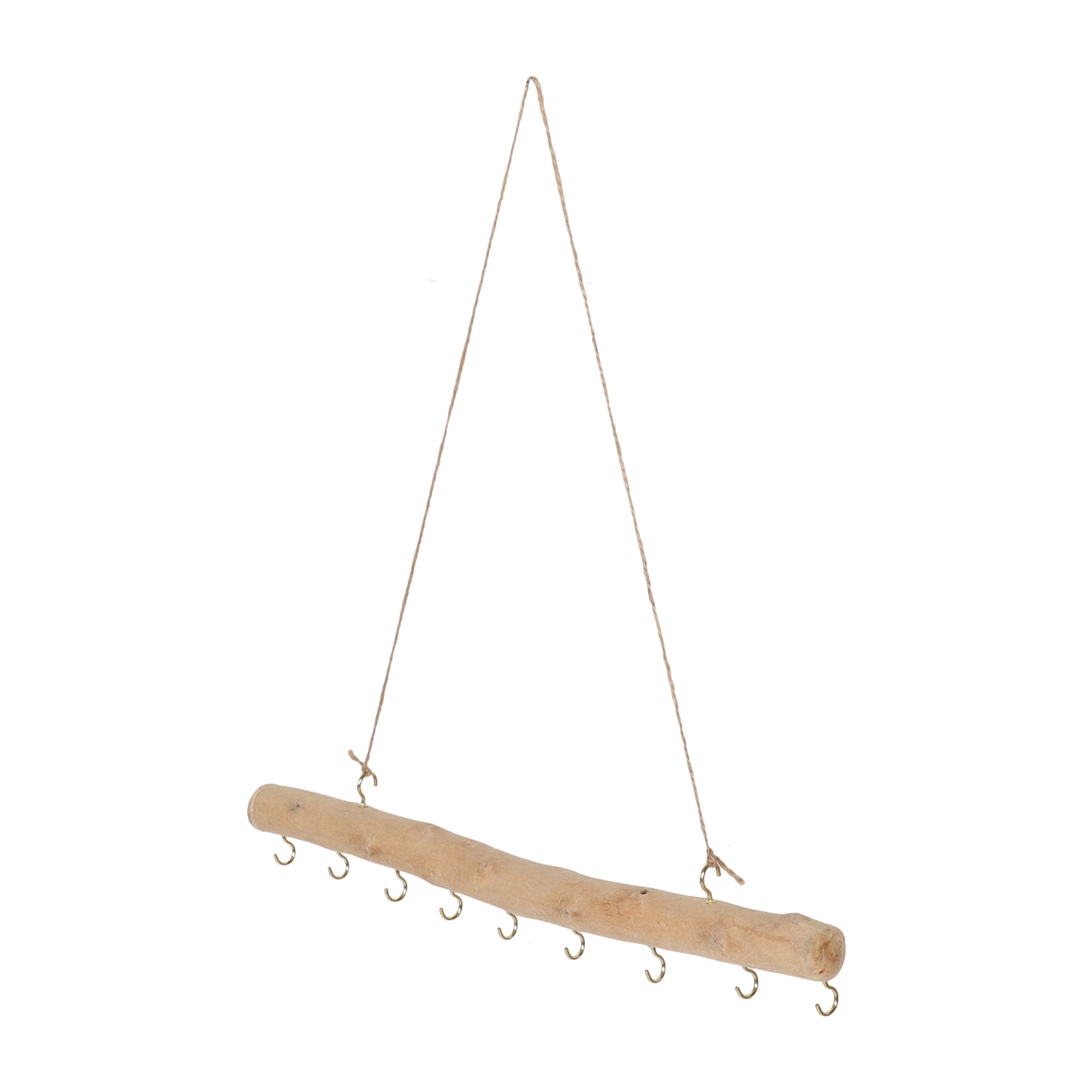 LABSERRON 1Set Wall Hanging Hook Wooden Hanging Jewelry Rack Multi ...