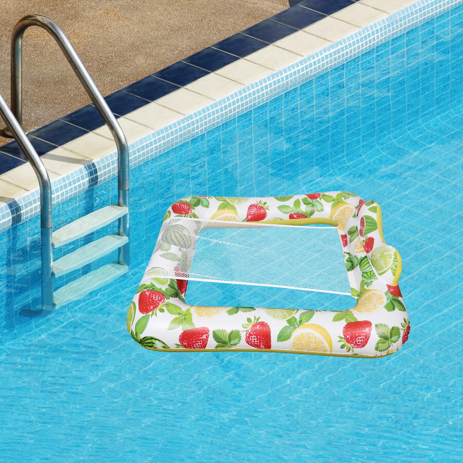 LABSERRON 1Set Water Floating Bed Inflatable Float Mesh Chair For ...