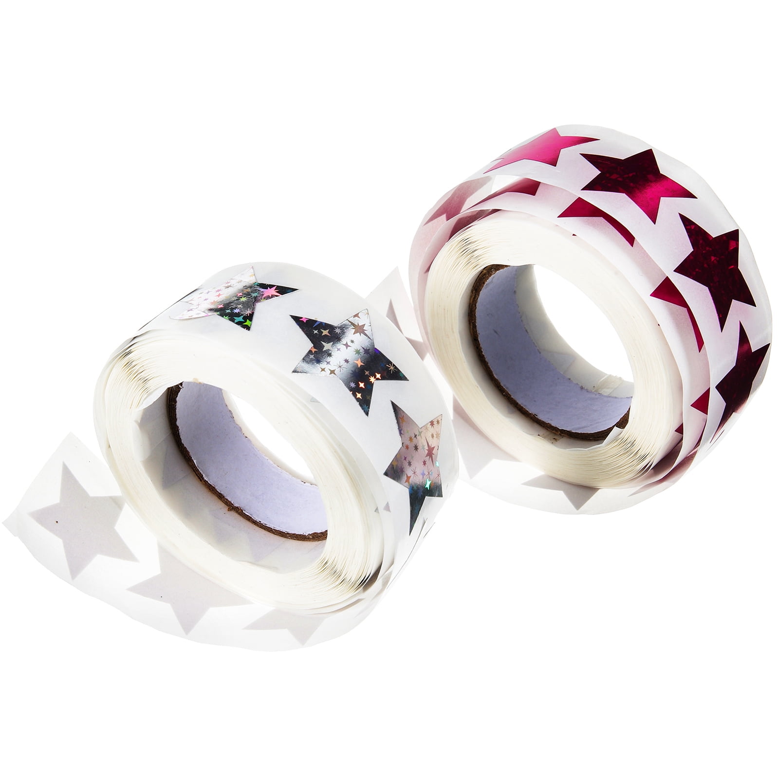 LABSERRON 2 Rolls Star Stickers for Reward Assorted Color for School ...