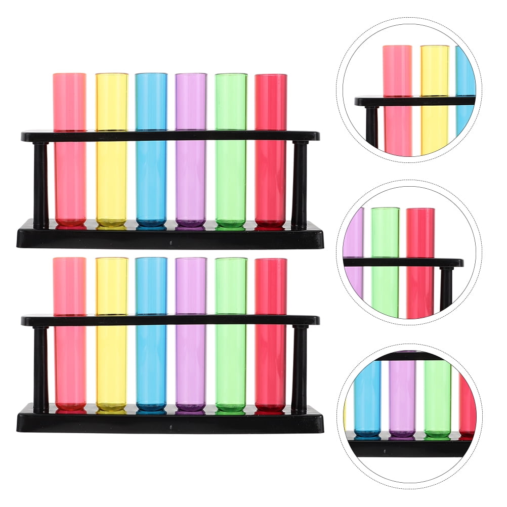 LABSERRON 2 Sets Plastic Test Tube Containers For Organized Sample ...