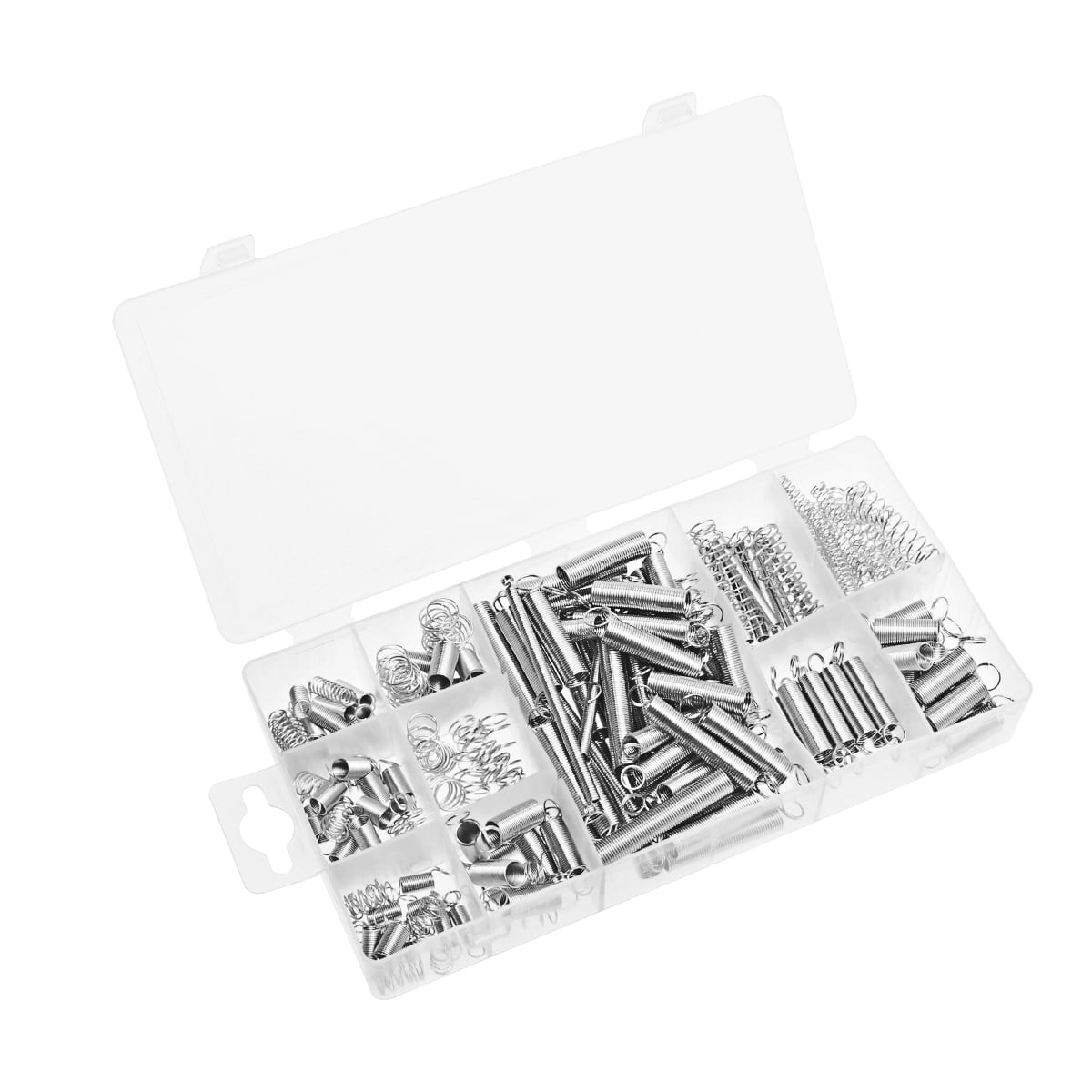 LABSERRON Craft Springs Assorted Spring Set Silver 200Pcs - Walmart.com