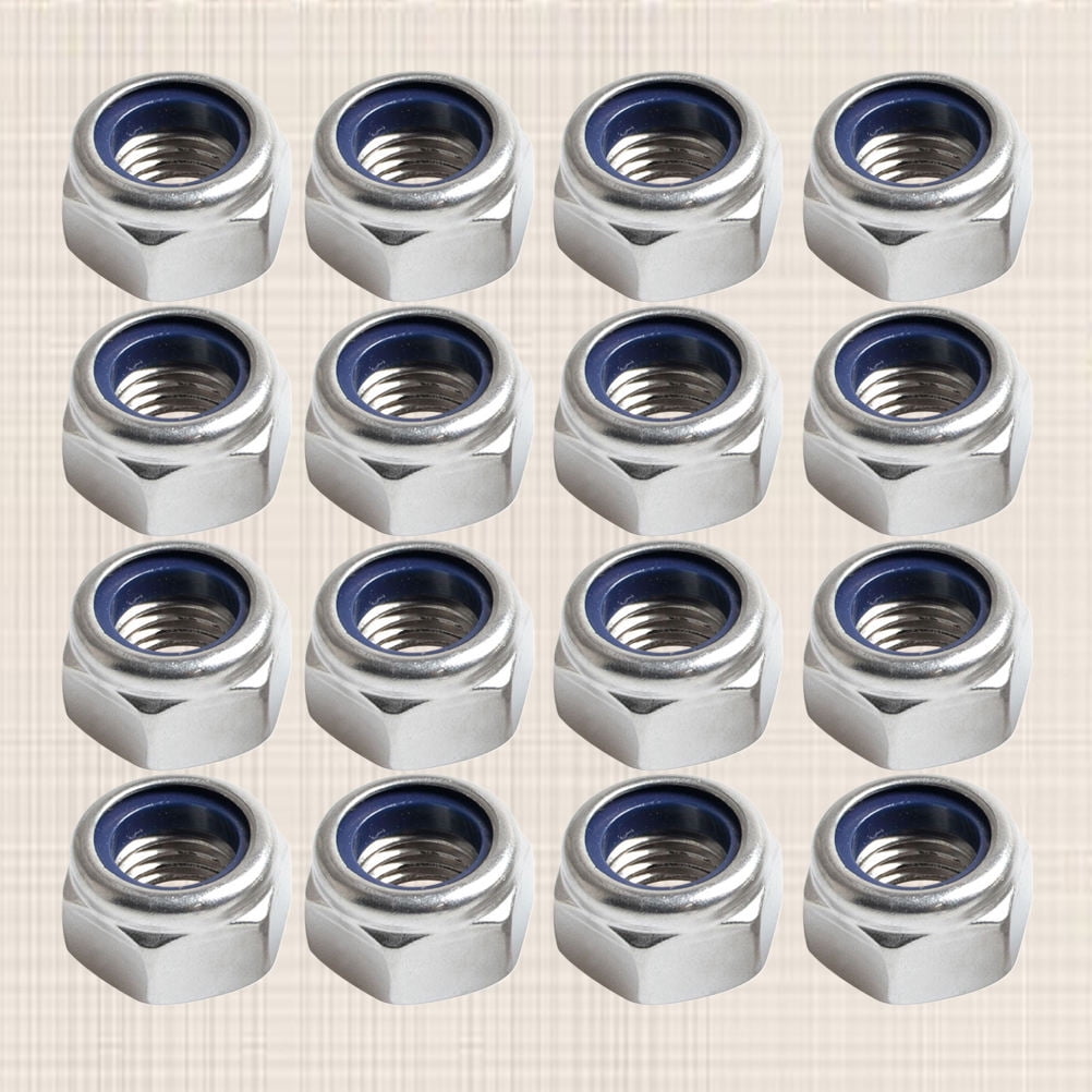 LABSERRON 200Pack Torque Reduction Lock Nuts 304 Stainless Steel for ...