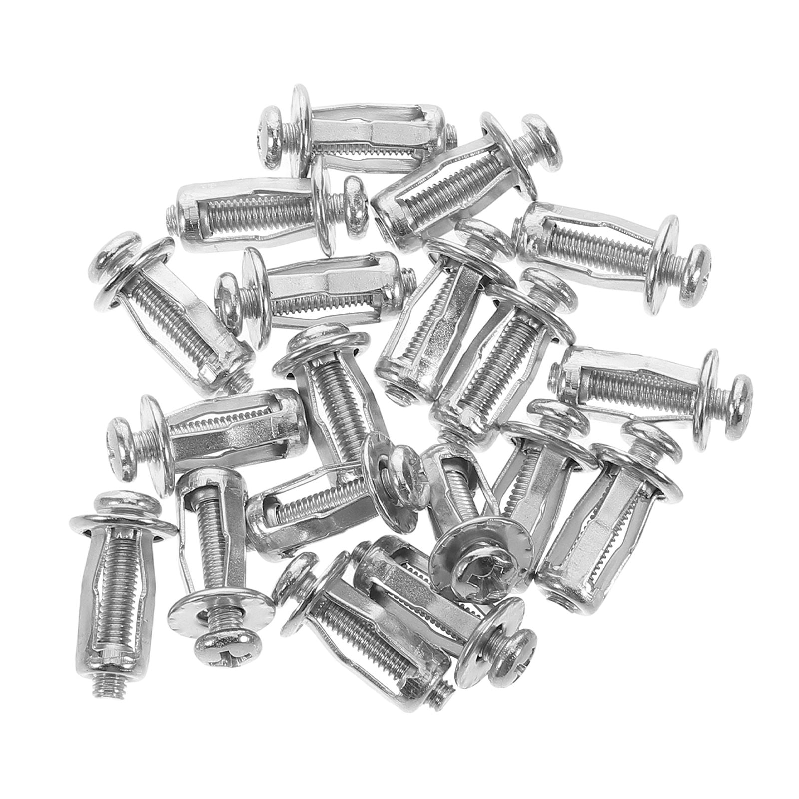 LABSERRON 20Pack Metal Expansion Screws Petal Nuts Silver for Car ...