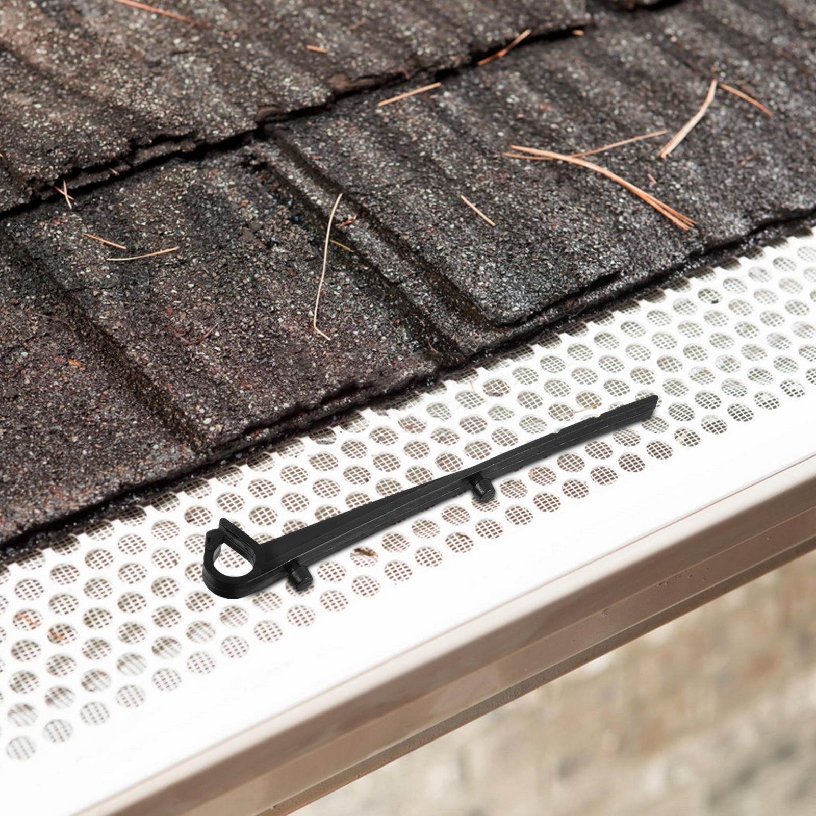 LABSERRON 20Pcs Gutter Guard Clip for Roof Gutter Guard Straight Hook ...